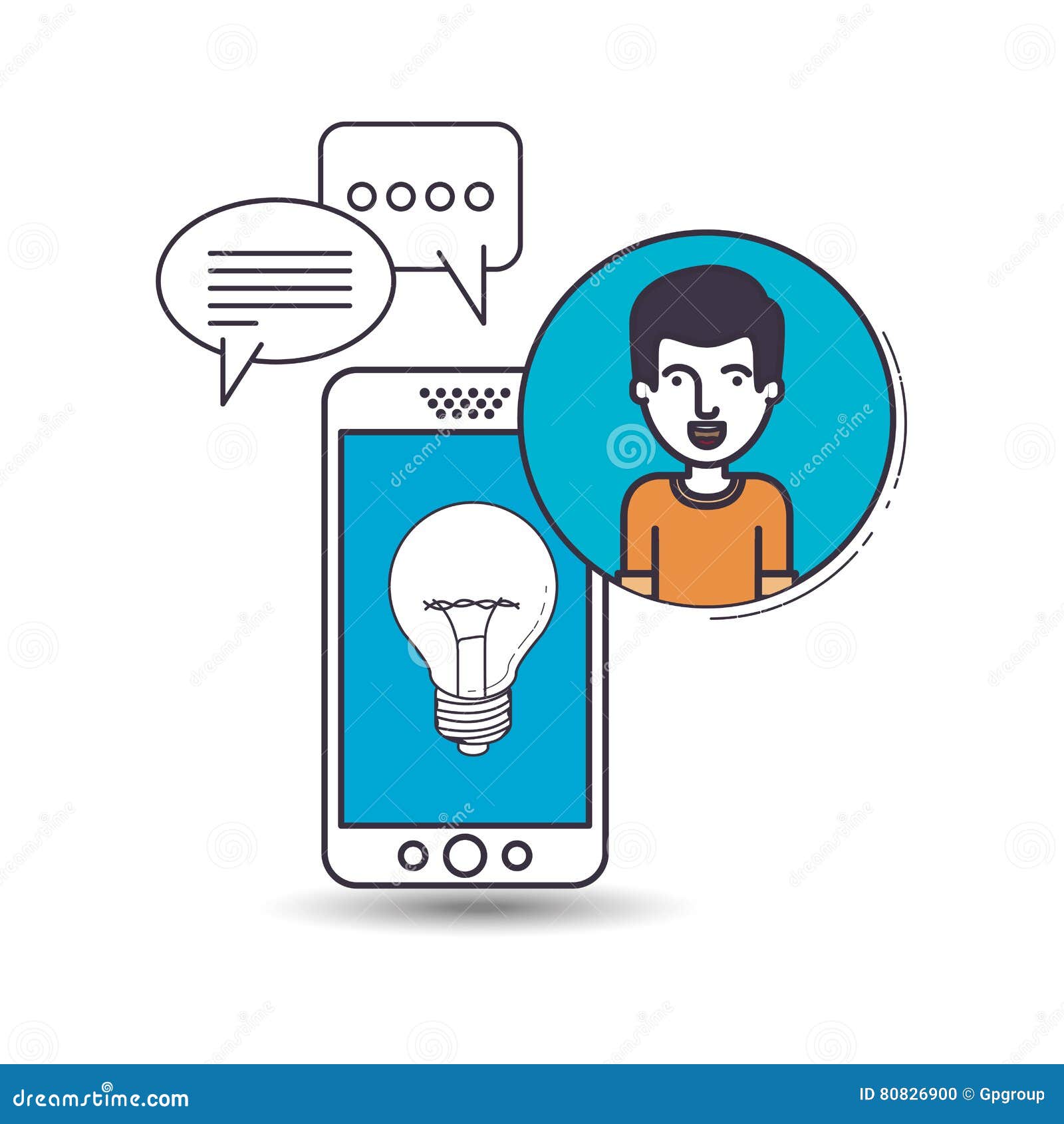 Advantages of Internet and Digital Technology Image Stock Vector ...