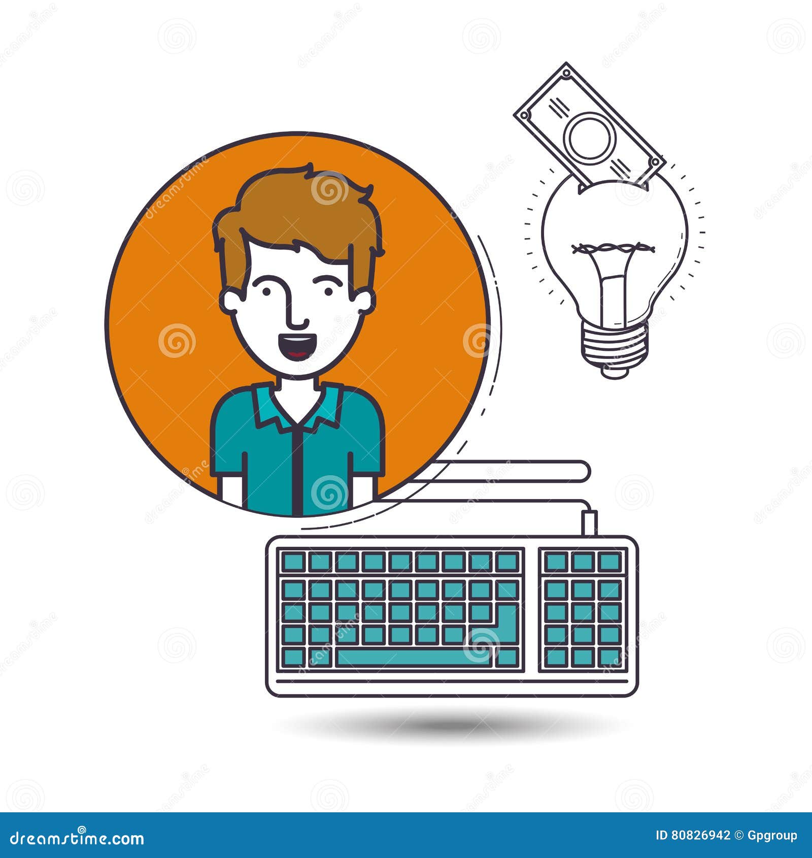 Advantages of Internet and Digital Technology Image Stock Vector ...