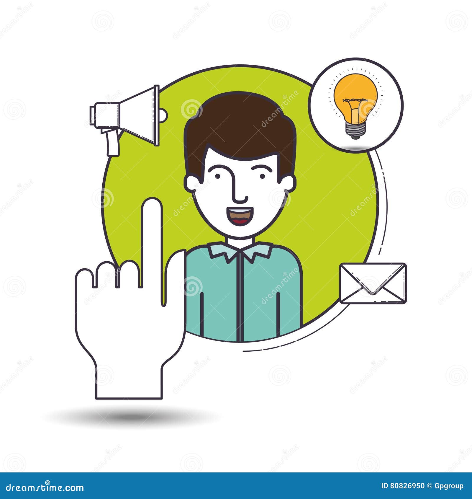 Advantages of Internet and Digital Technology Image Stock Vector ...