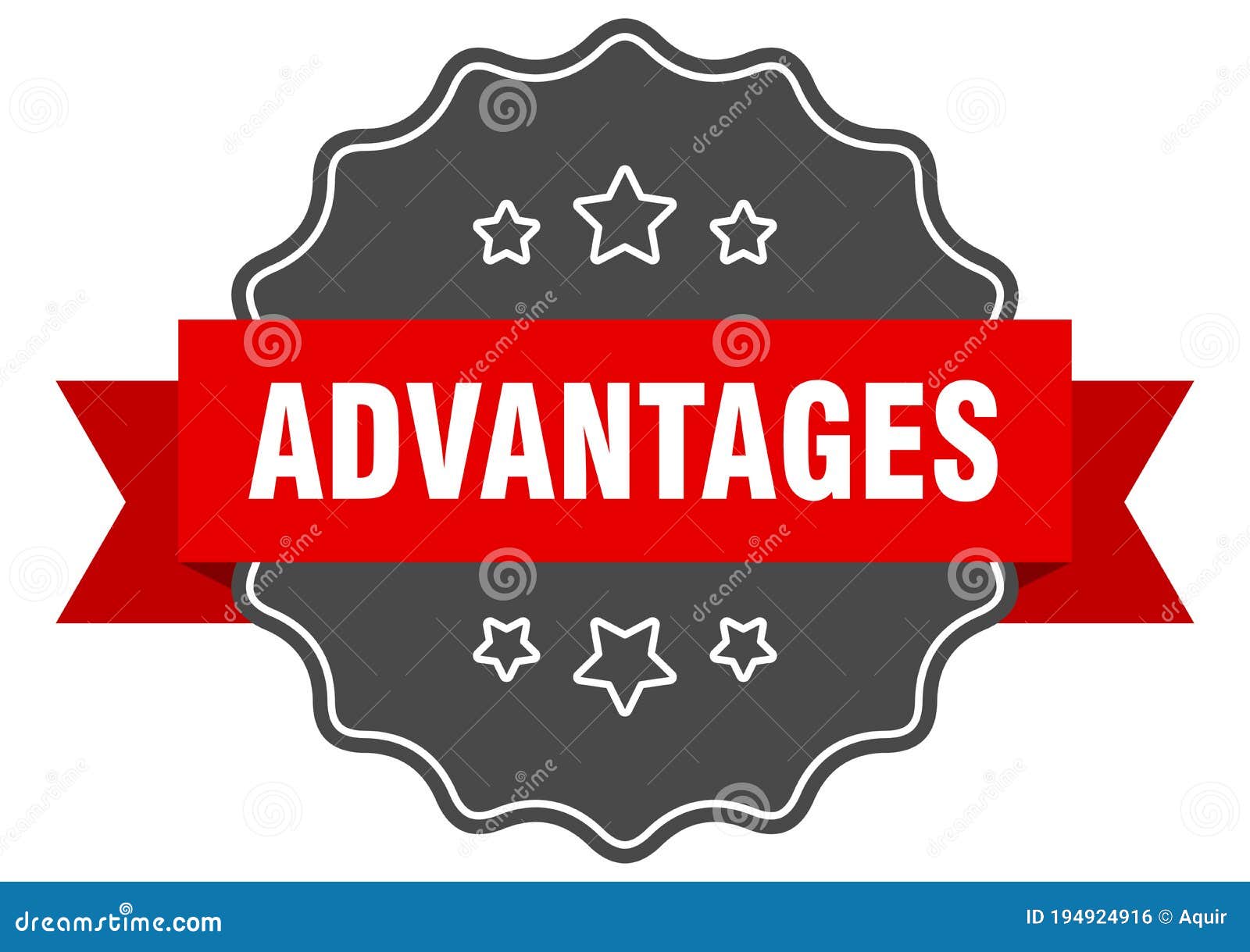 Advantages label stock vector. Illustration of vintage - 194924916