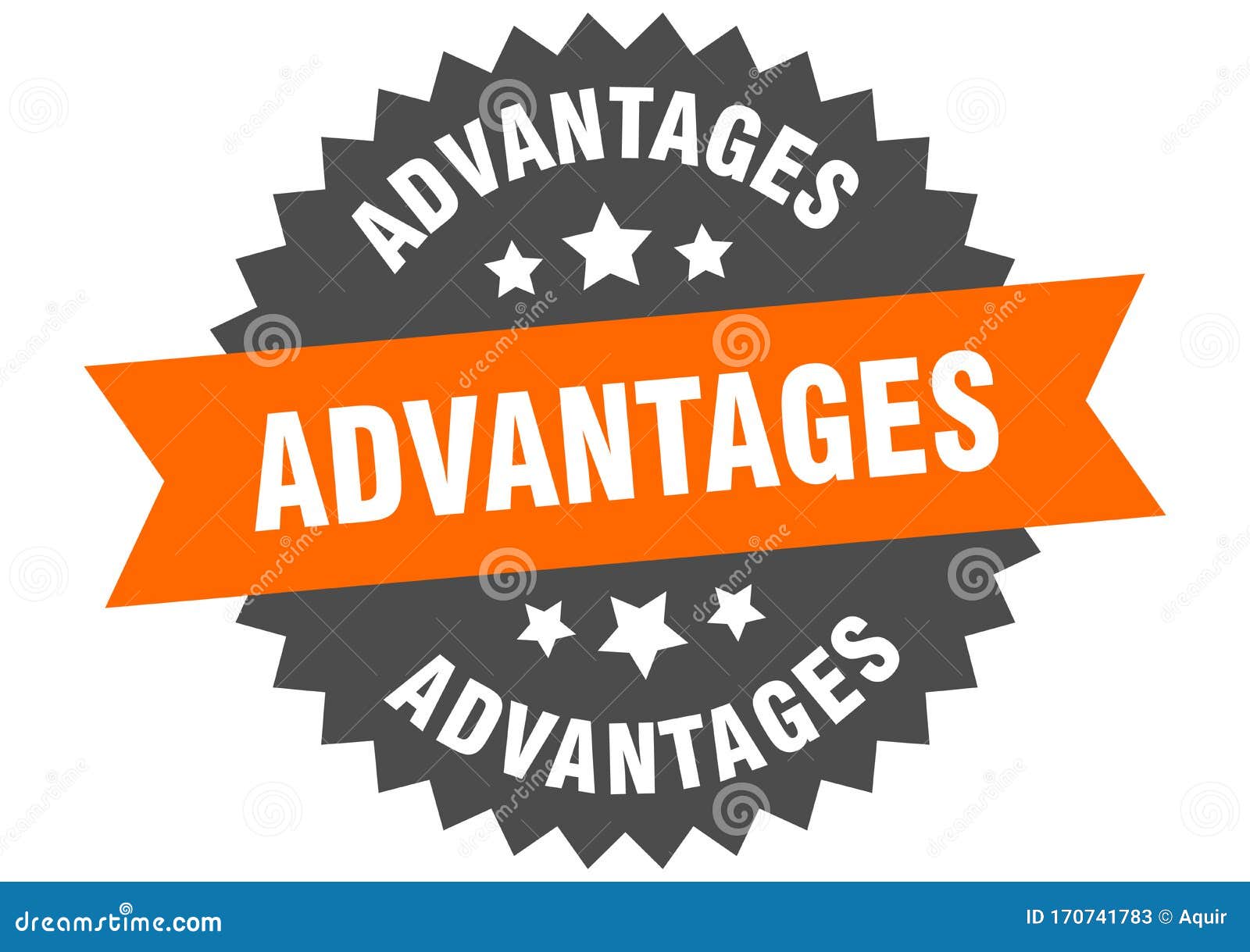 Advantages Sign. Advantages Circular Band Label. Advantages Sticker ...