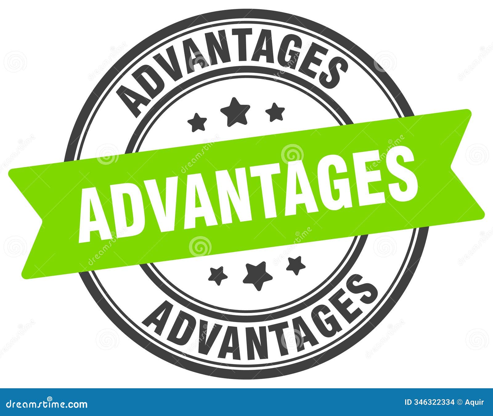 Advantages Stamp. Advantages Label on Transparent Background. Round ...