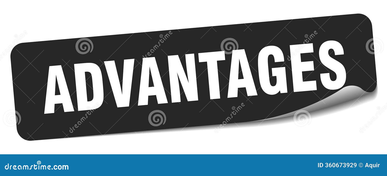 Advantages Sticker. Advantages Sign On Transparent Background Vector ...
