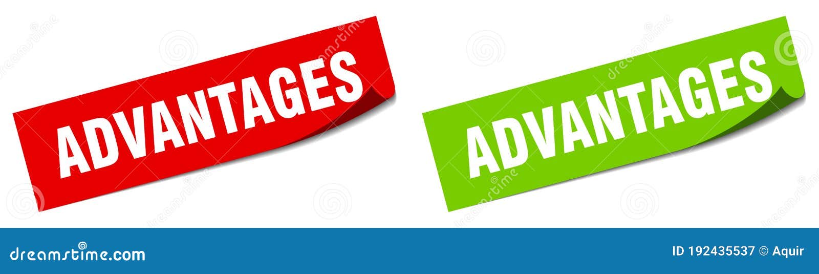 Advantages Sticker. Advantages Sign Set Stock Vector - Illustration of ...