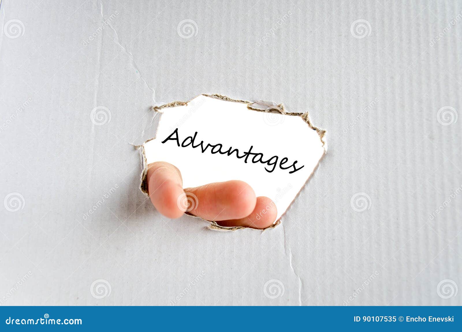 Advantages text concept stock image. Image of distinctive - 90107535
