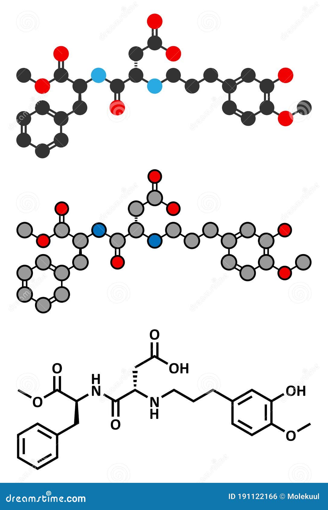 Advantame Molecule, Molecular Structure, Artificial Sweetener, Ball And ...