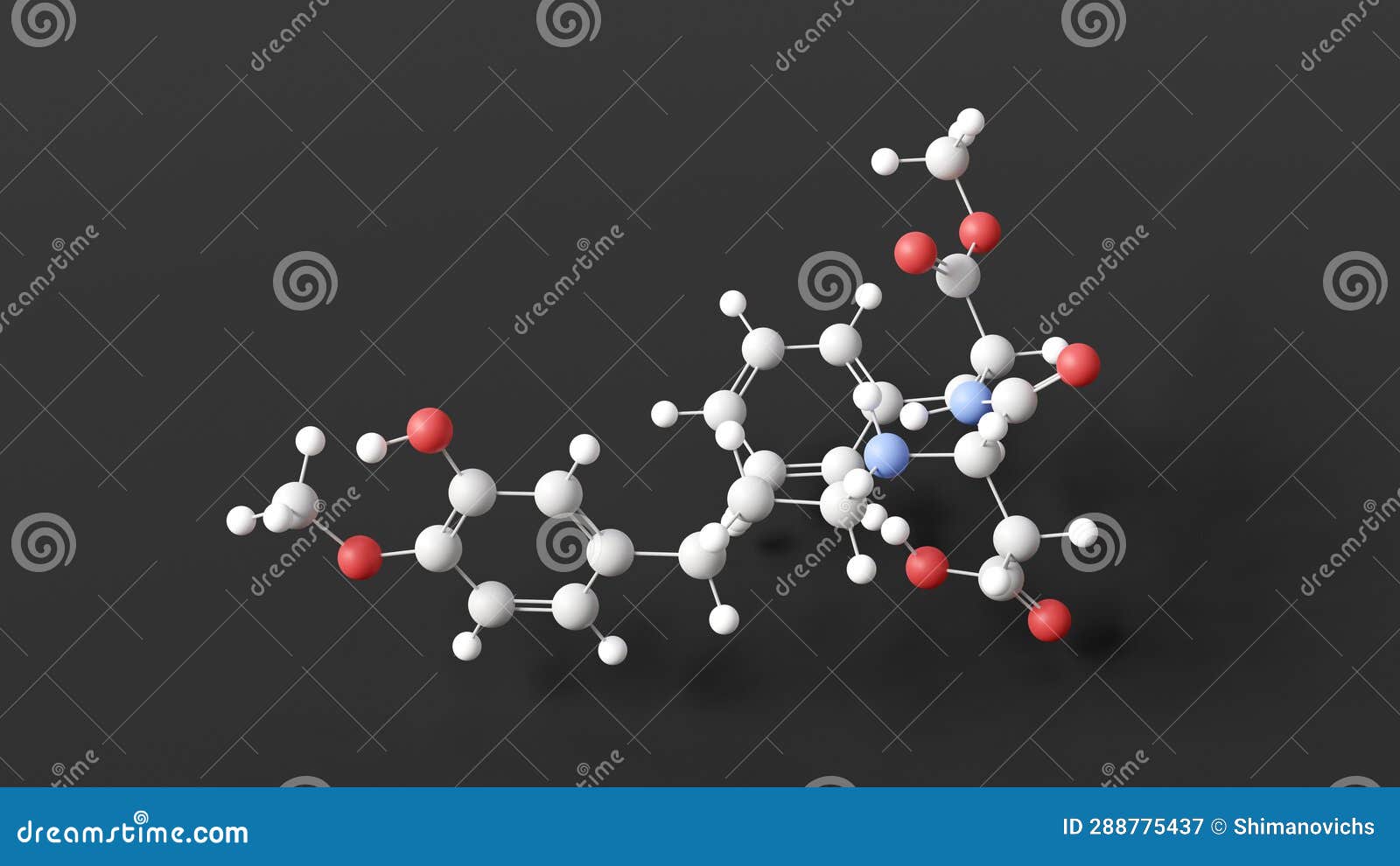Advantame Molecule, Molecular Structure, Artificial Sweetener, Ball and ...