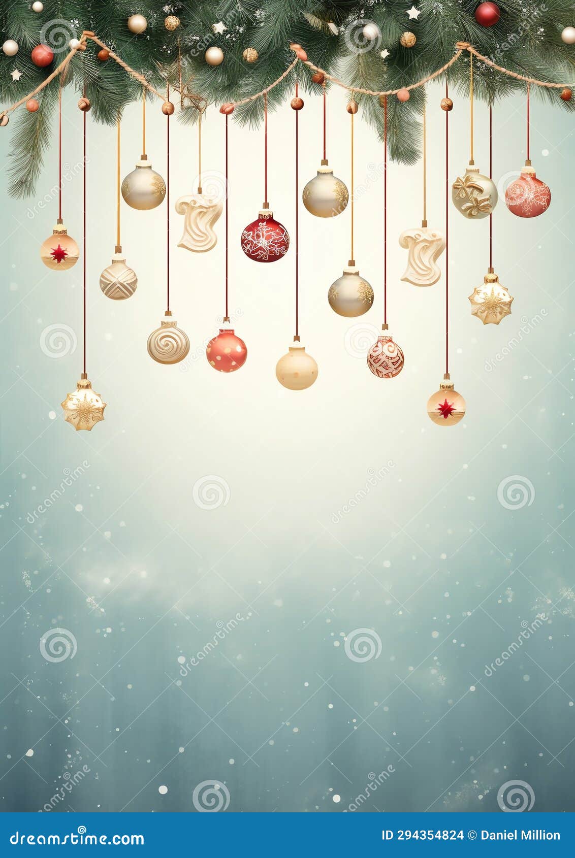 Advent Calendar Watercolor Winter Border Stock Illustration ...