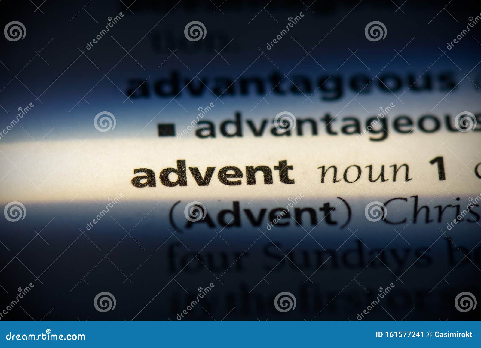 Advent stock image. Image of close, paper, linguistic - 161577241