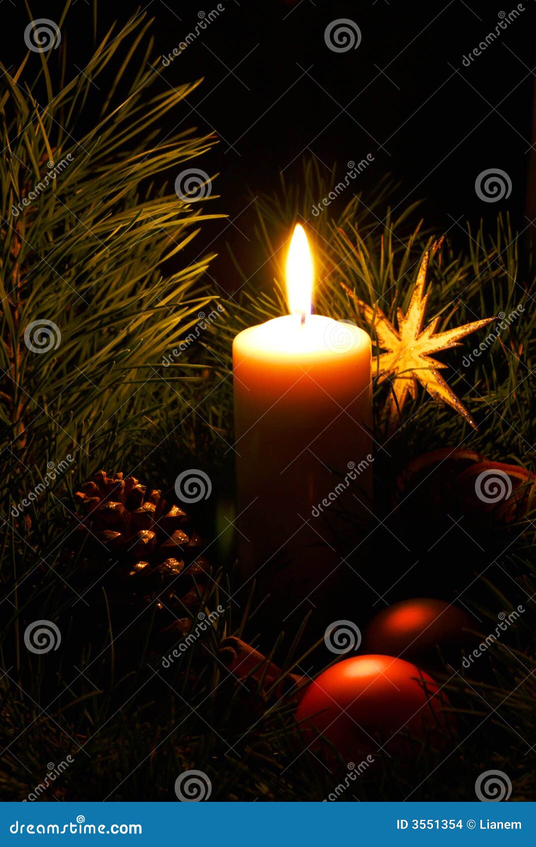 Advent wreath 17 stock photo. Image of candle, detail - 3551354