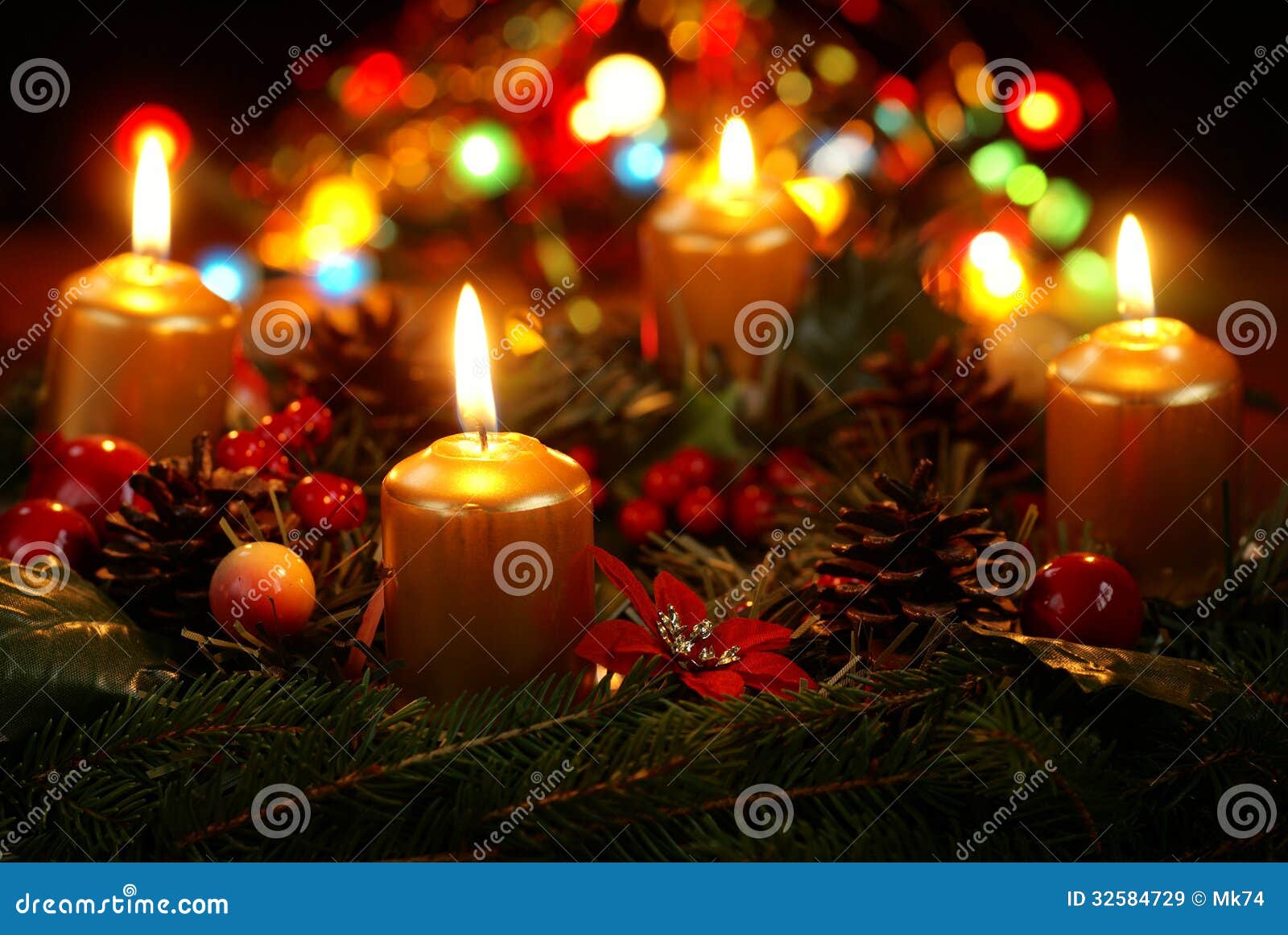 Advent wreath stock image. Image of arrangement, life - 32584729