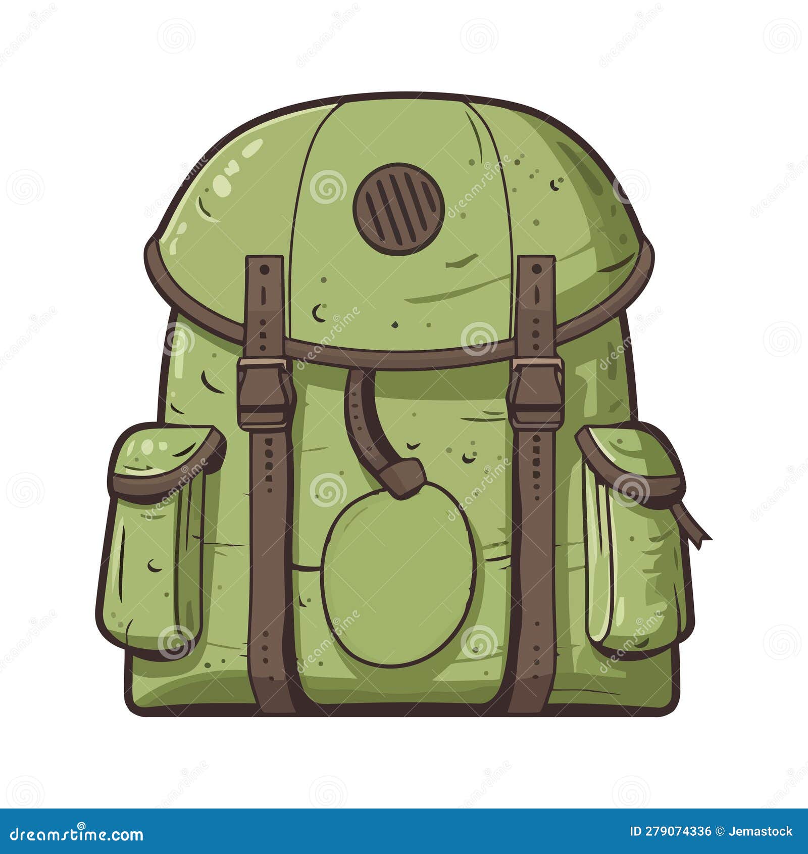 Adventure Awaits with Backpack and Bag Stock Vector - Illustration of ...