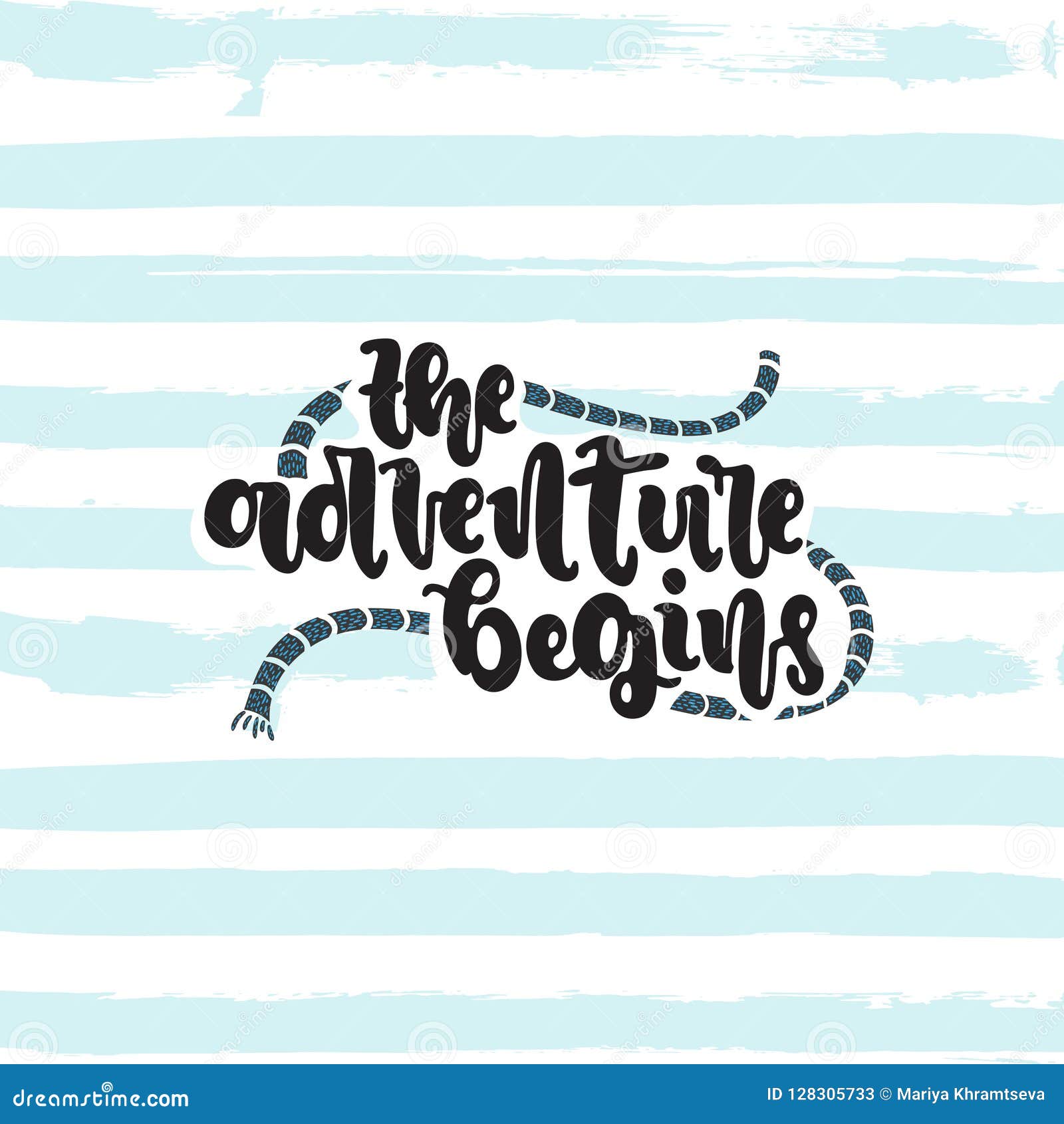 The adventure begins stock vector. Illustration of decorative - 128305733