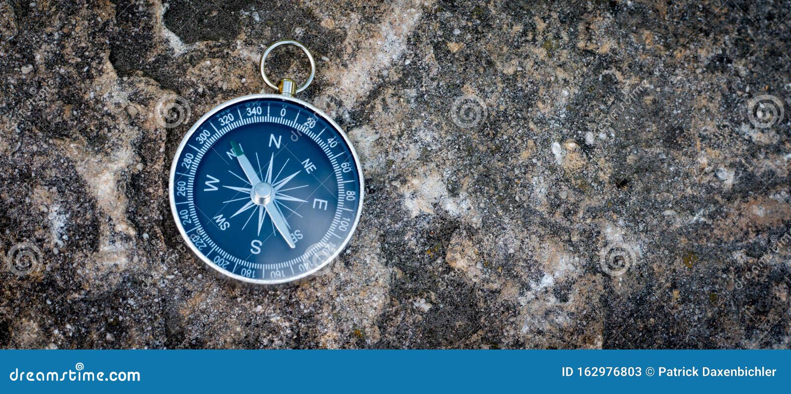 Adventure: Compass is Lying on the Floor, Showing the Direction Stock ...