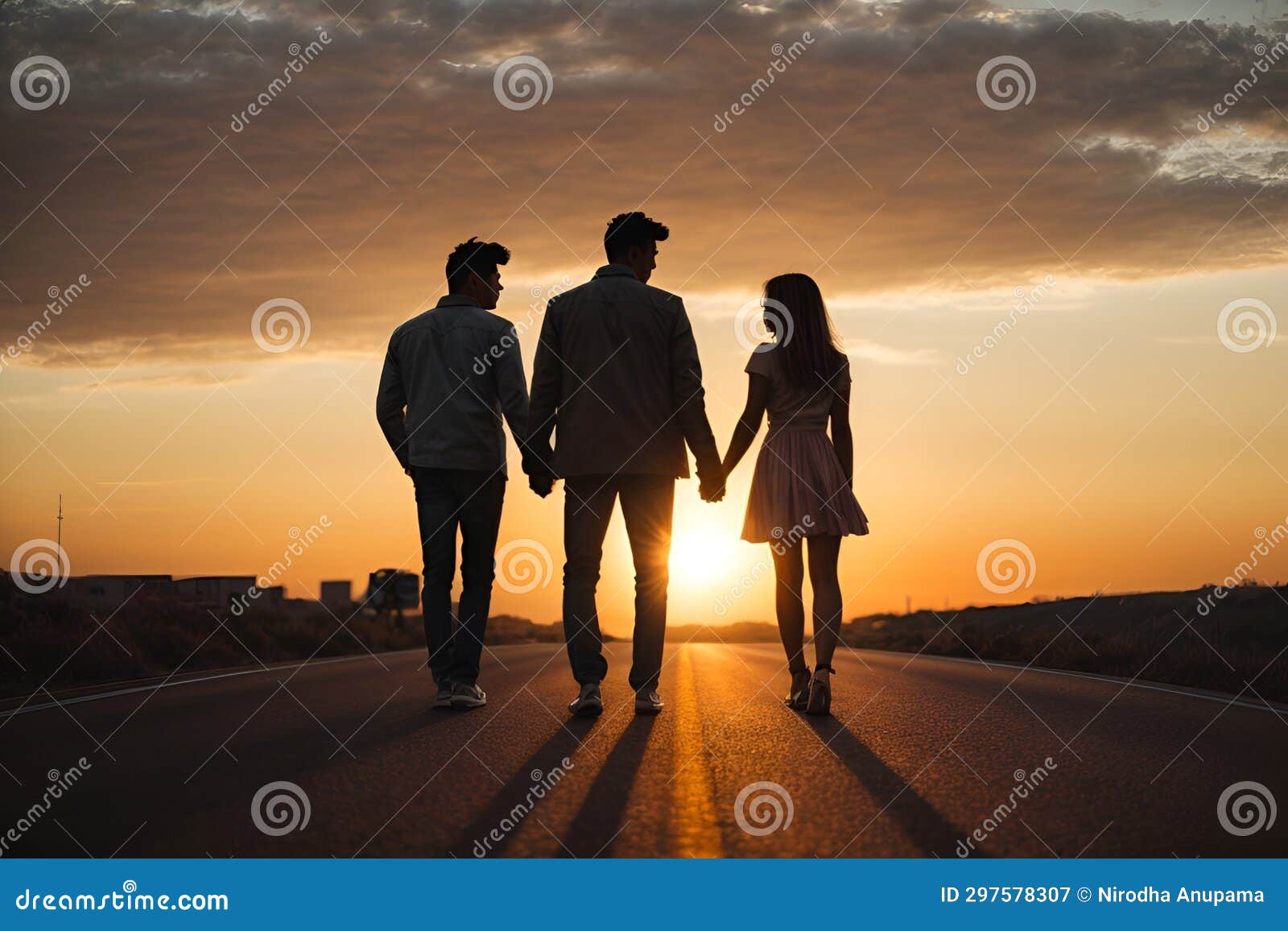 Adventure Desert Road Explore Vibe Stock Illustration - Illustration of ...