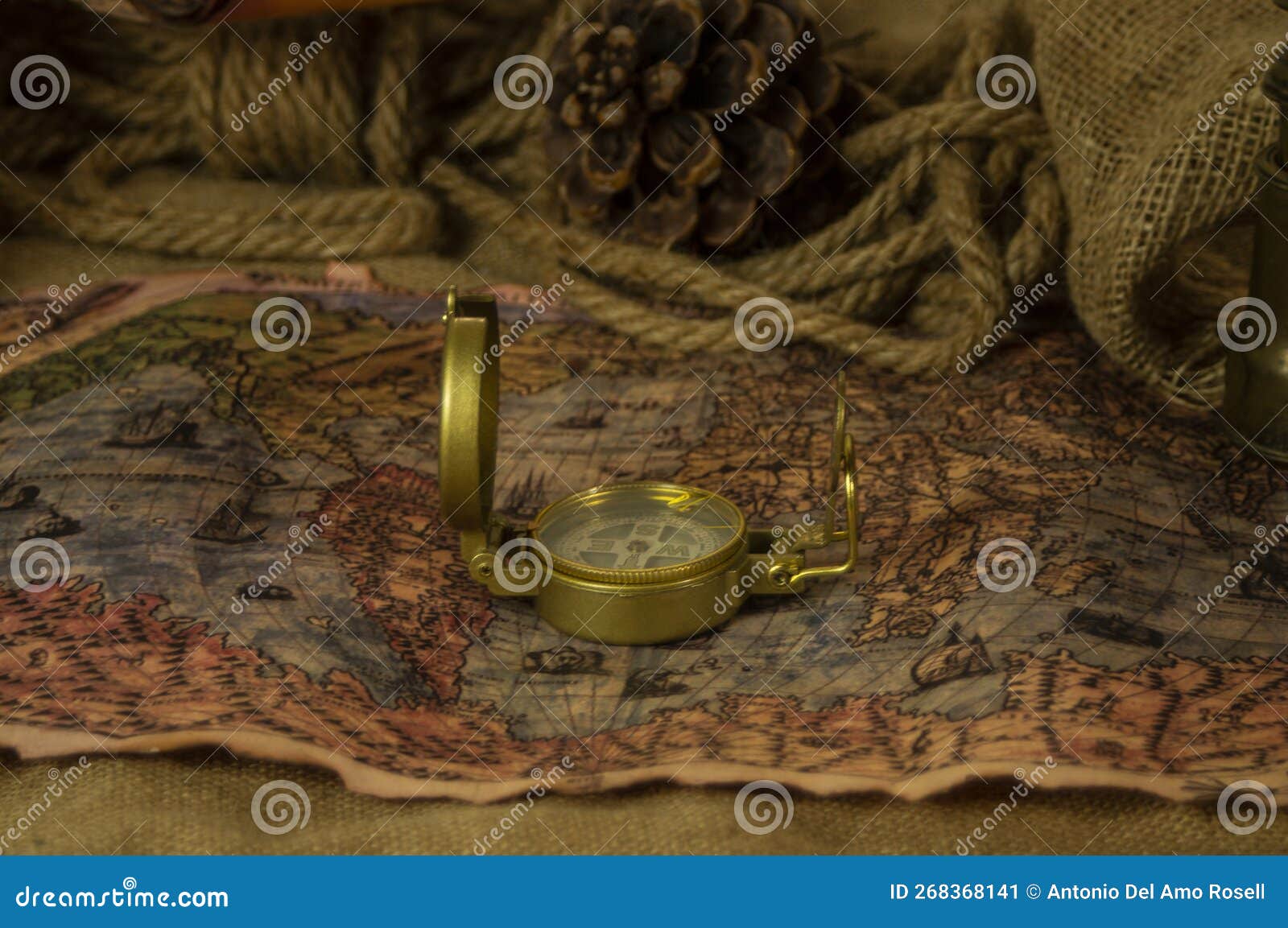 Adventure and Exploration of Ancient Objects Used by Adventurers Stock ...