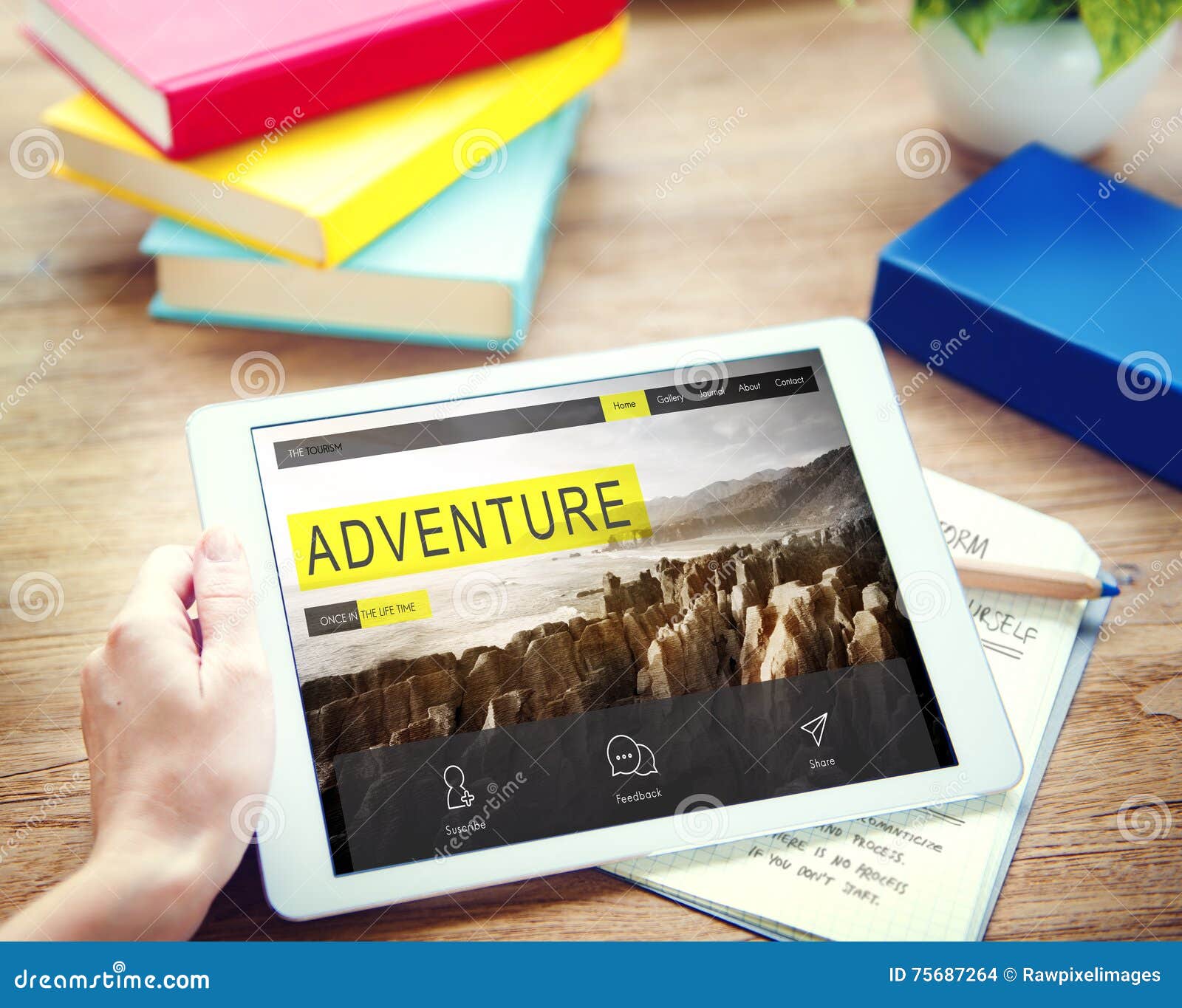 Adventure Exploration Journey Destination Wanderlust Concept Stock ...