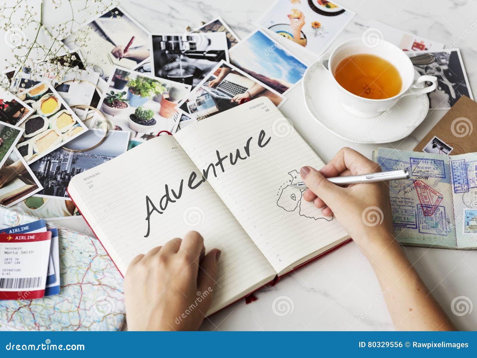 Adventure Exploration Journey Travel Destination Trip Concept Stock ...