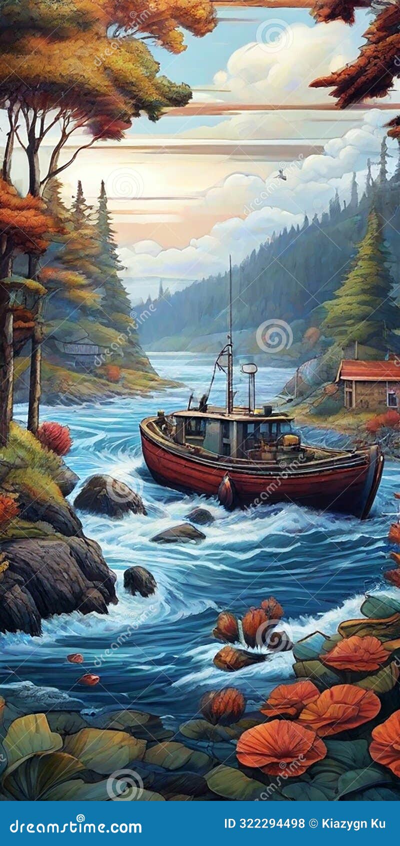 The Adventure of a Fishing Boat Sailing through the River S Fast ... The Adventure of a Fishing Boat Sailing through the River S Fast ...