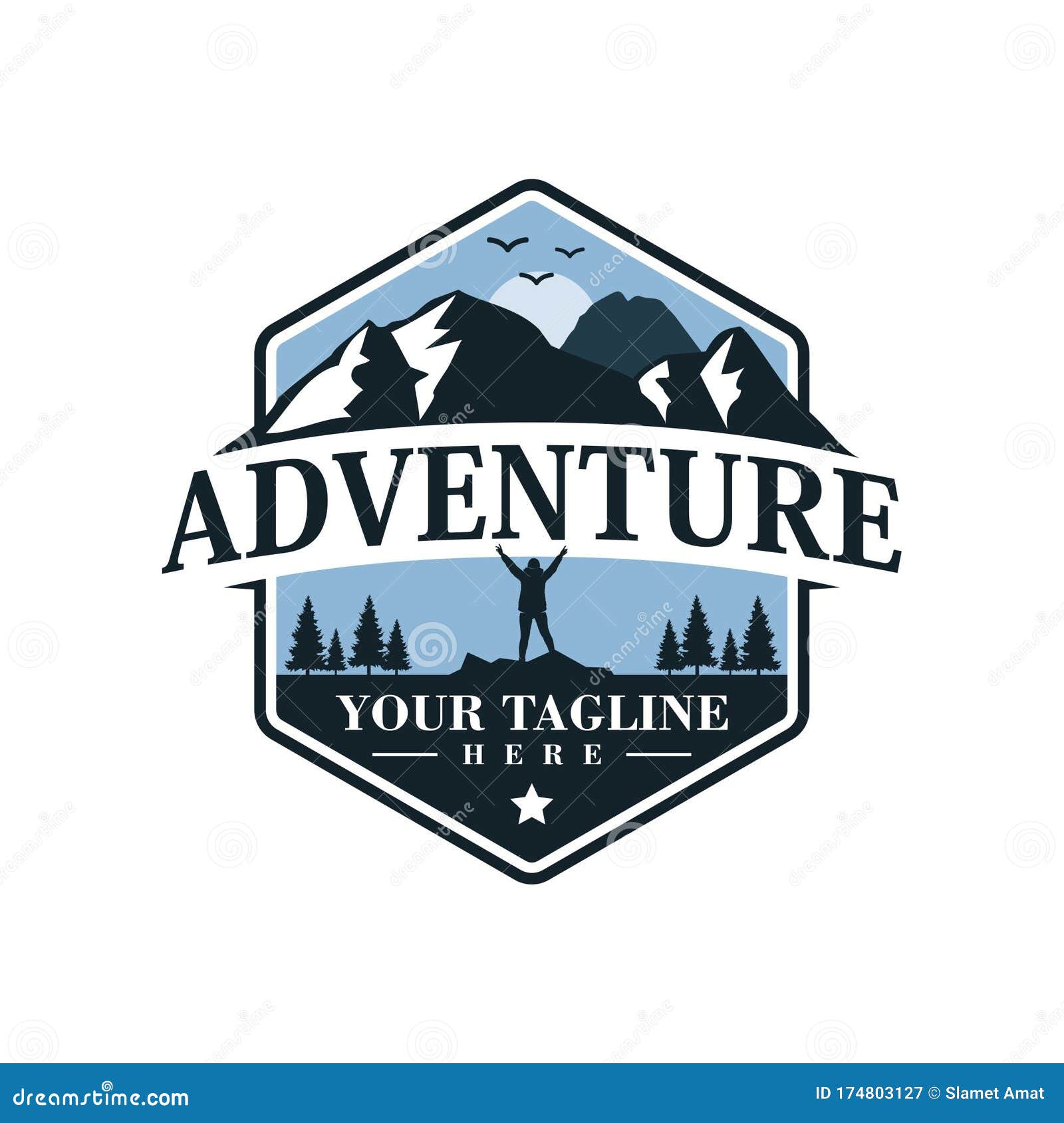 Adventure Logo Treveling Your Businiss Stock Illustration ...