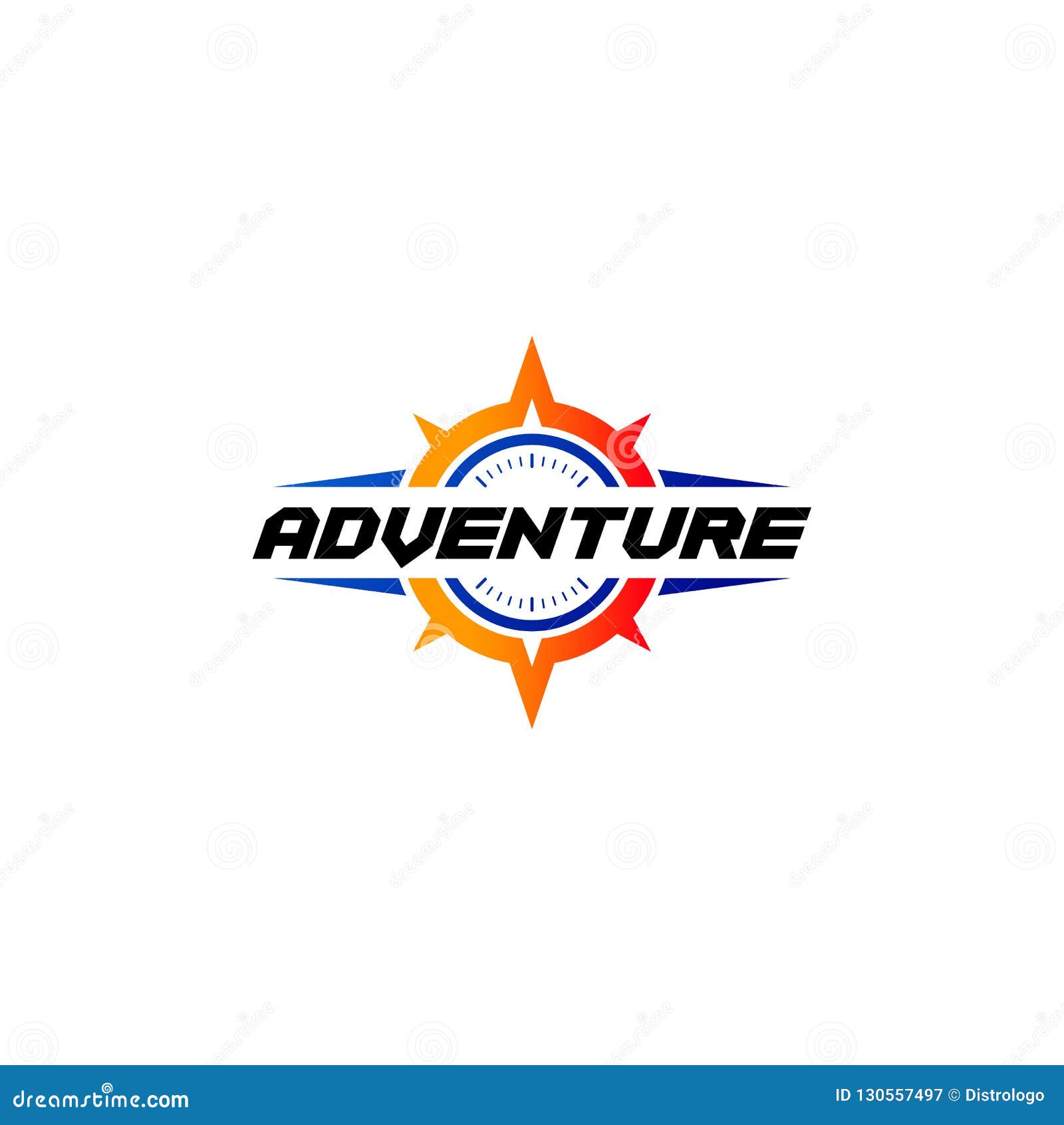 Adventure Logo Design Compass Icon Symbol Stock Vector - Illustration ...