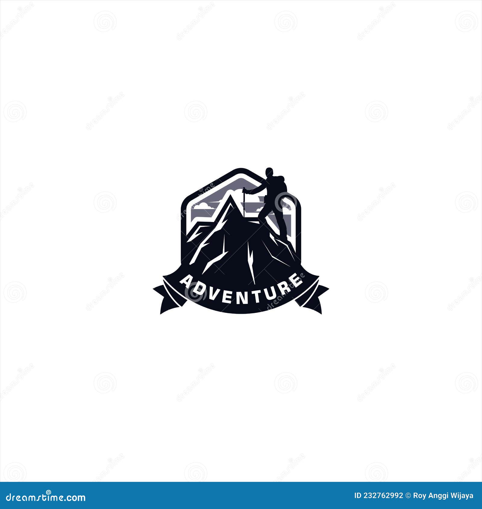 Adventure Logo Design Template Idea Stock Vector - Illustration of ...