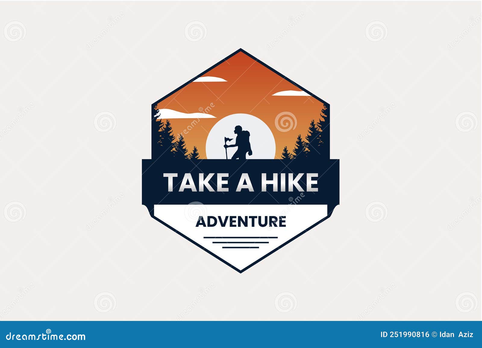 Adventure Logo with Tree and Hiking Elements Suitable for Climbers ...