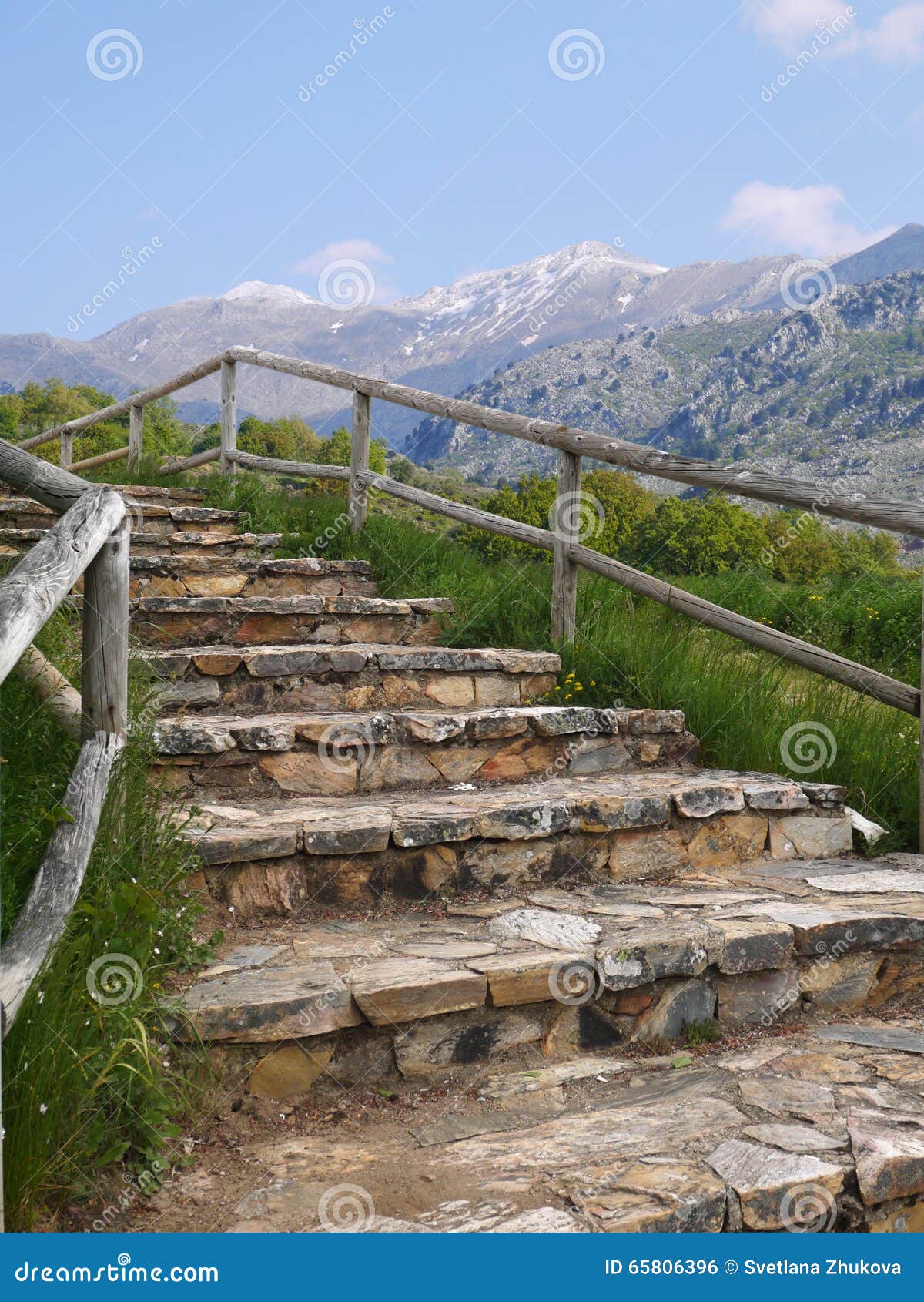 Adventure Mountain Background with Stone Steps Stock Photo - Image of ...