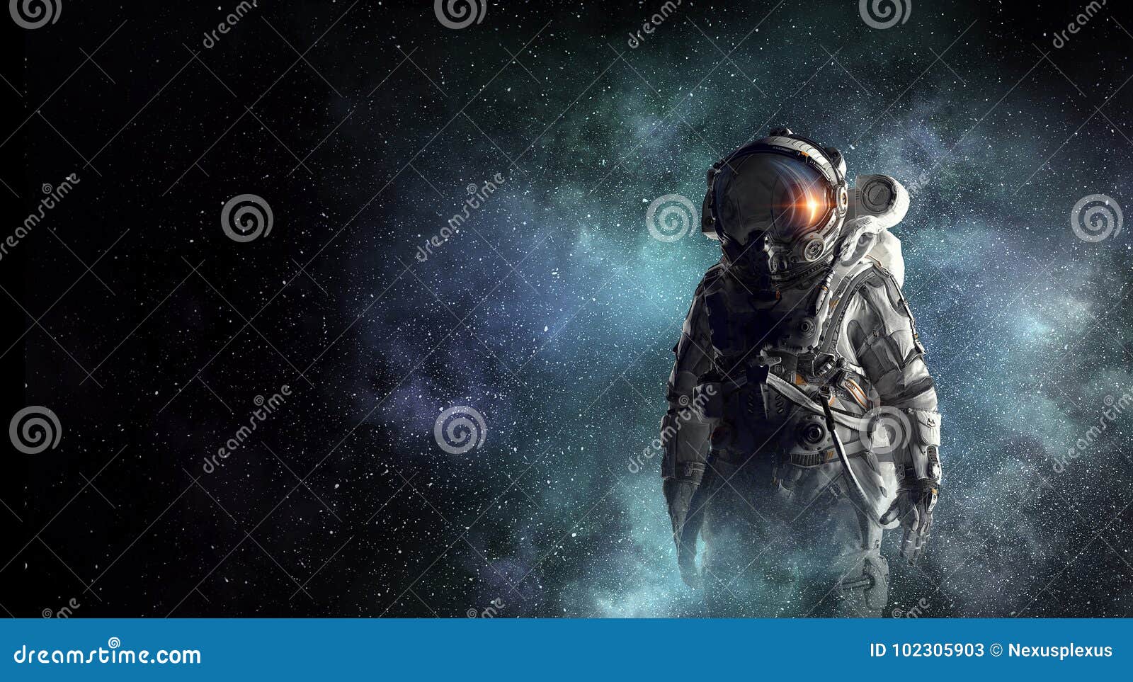 Adventure of Spaceman. Mixed Media Stock Image - Image of astronaut ...