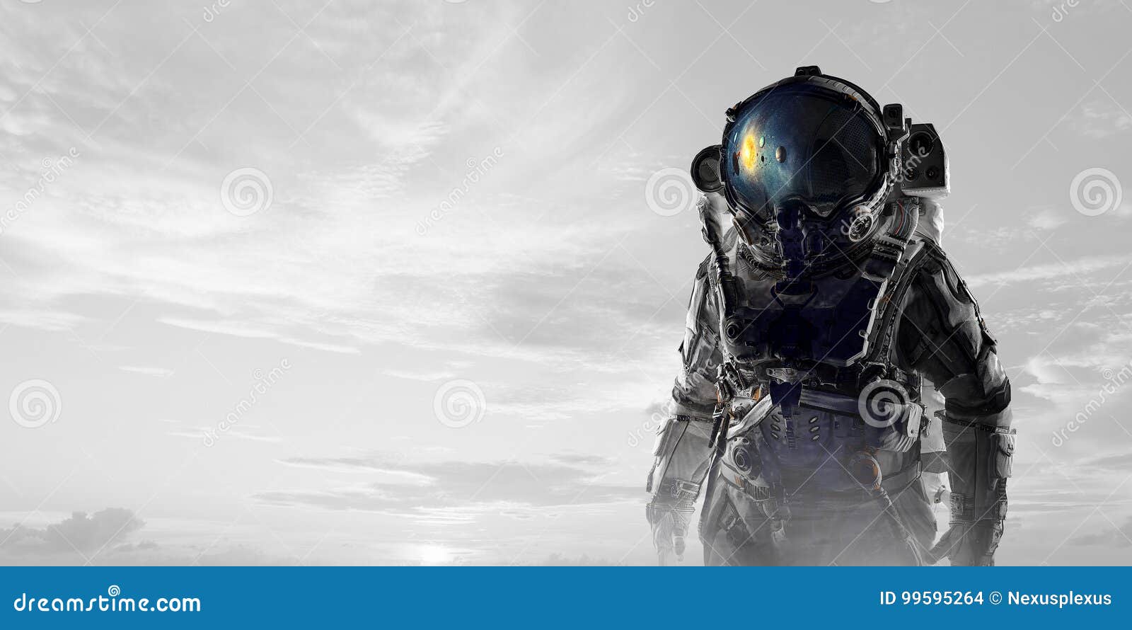 Adventure of Spaceman. Mixed Media Stock Photo - Image of astronaut ...