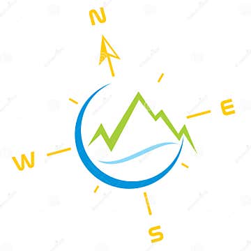 Adventure symbol stock vector. Illustration of east, magnetic - 24940916