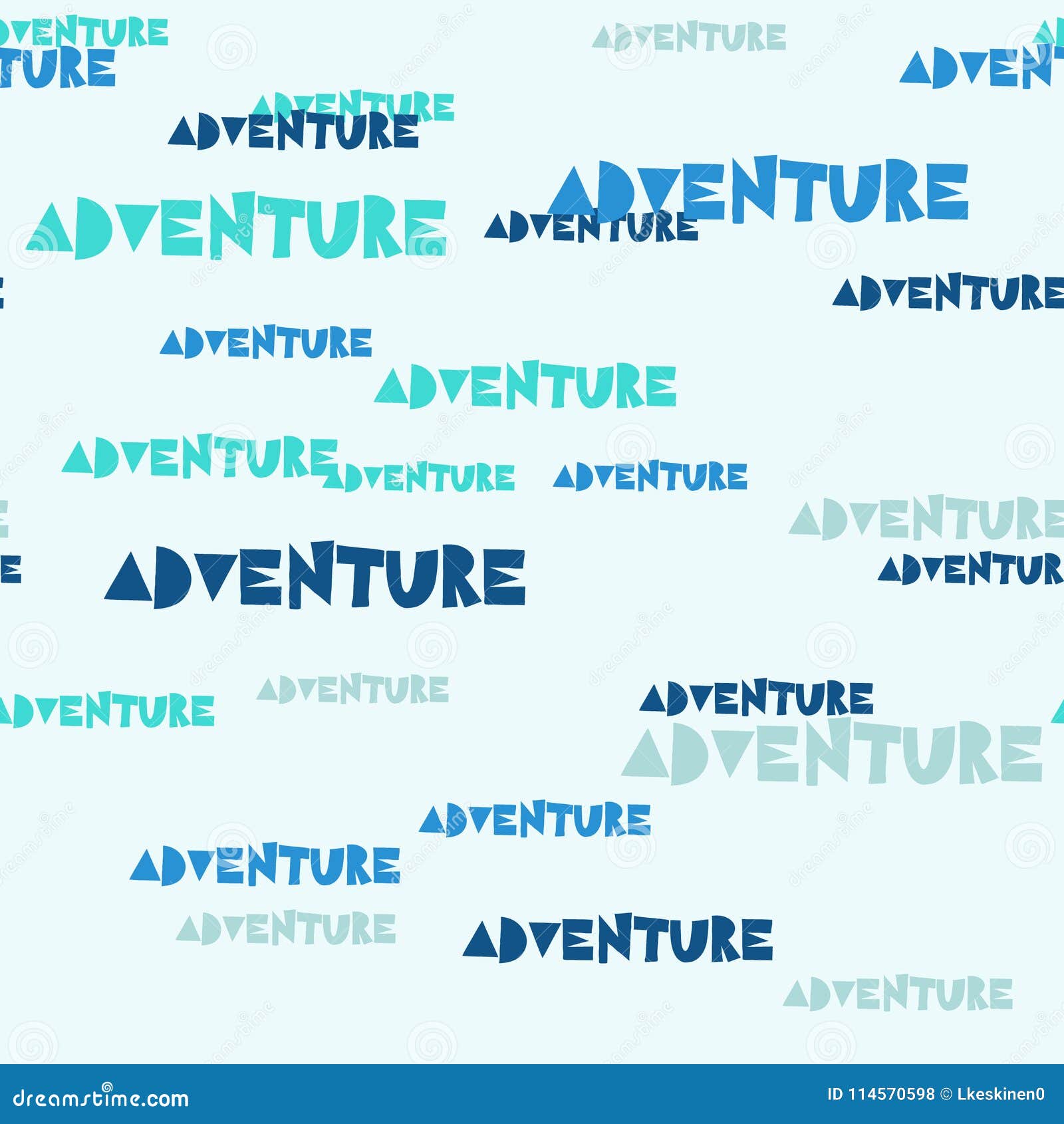 Adventure Typography Pattern Stock Vector - Illustration of gamble ...