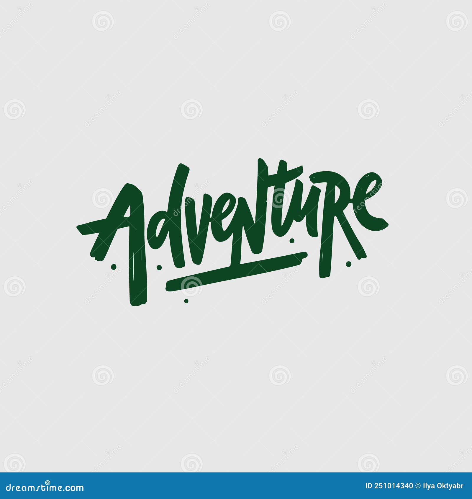 Adventure Word Or Text Handwritten With Elegant Cursive Calligraphic ...