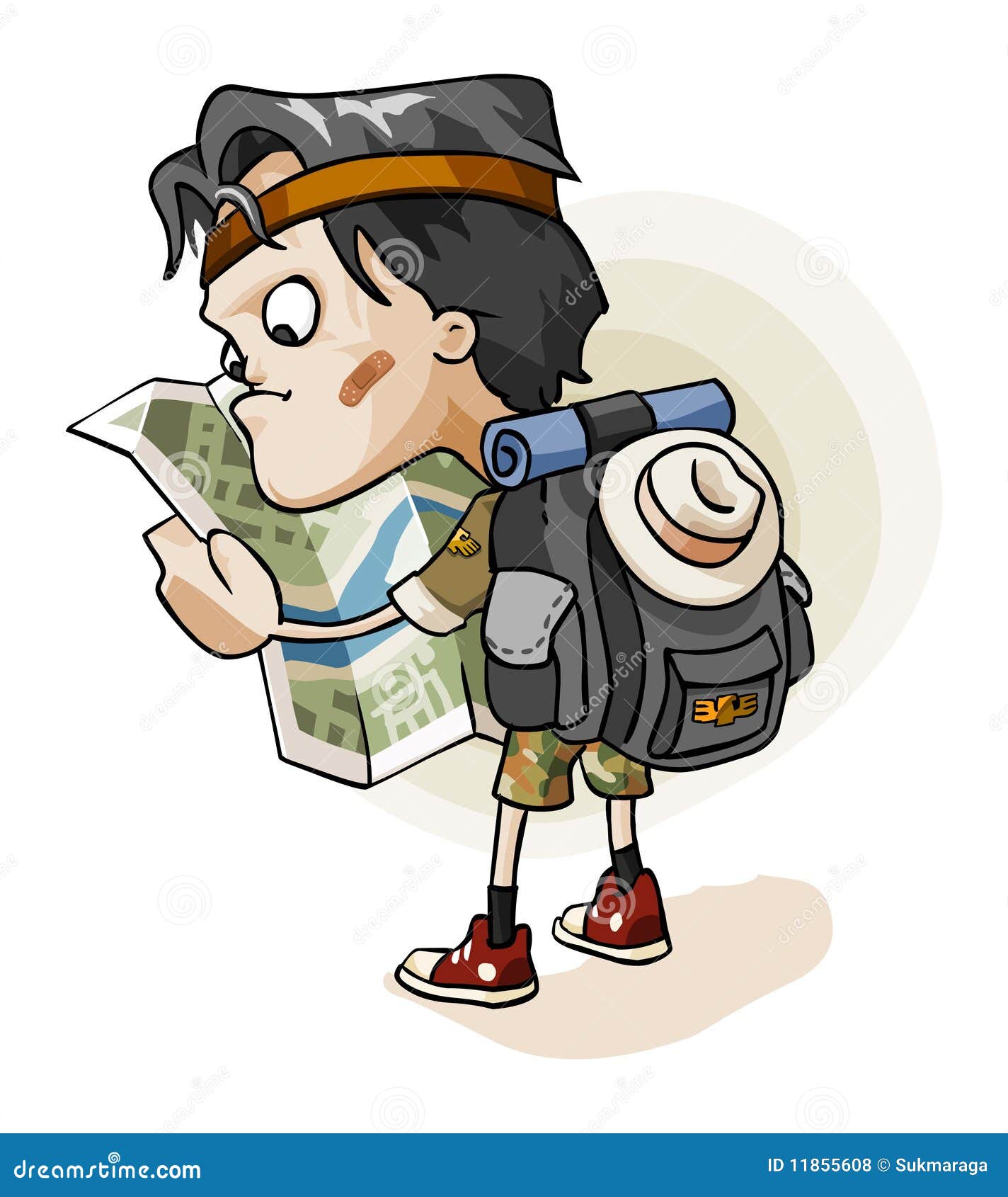 Adventurer Hat Cartoon Vector | CartoonDealer.com #15096105