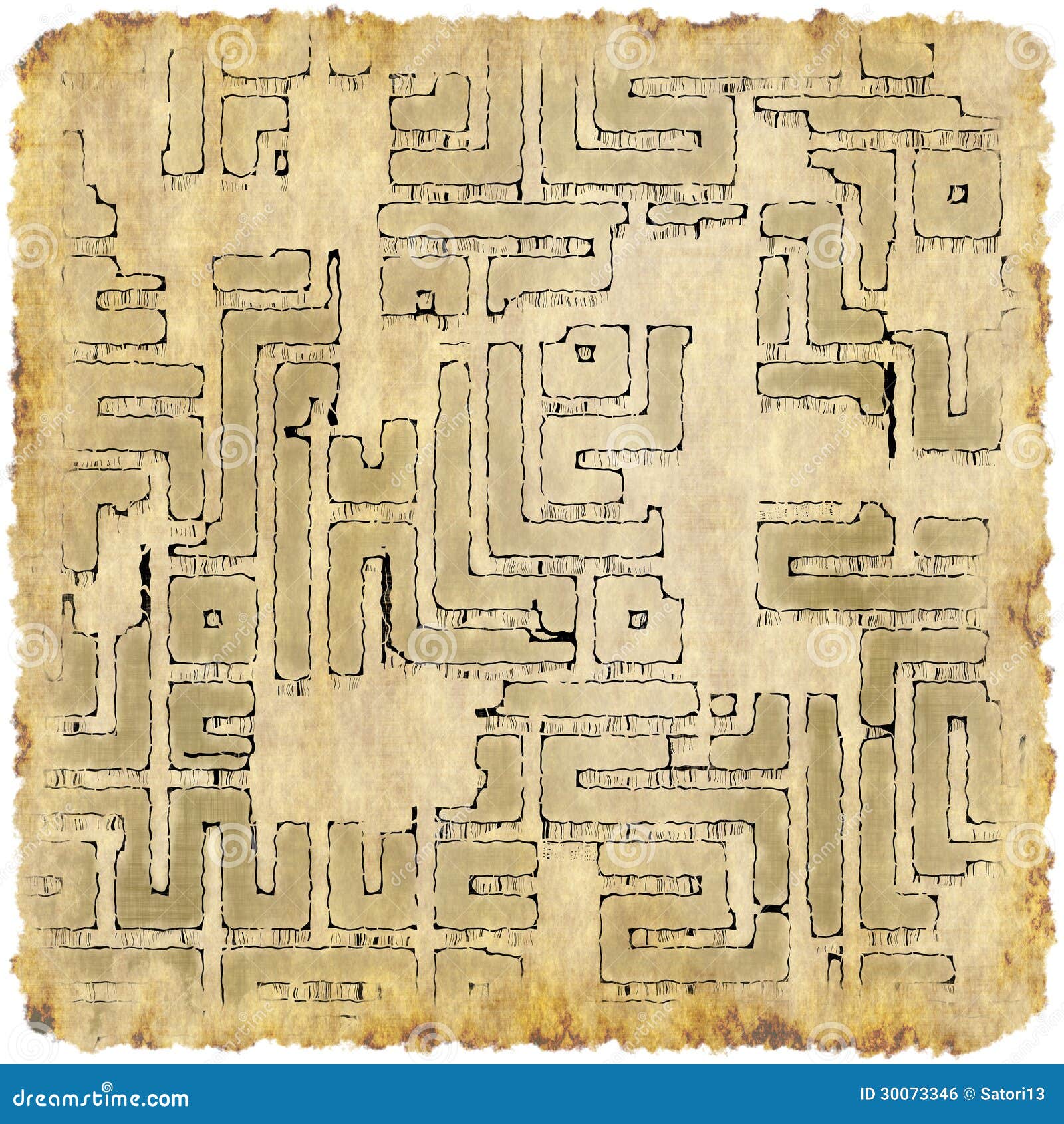 Adventurer s plan stock illustration. Illustration of maze - 30073346