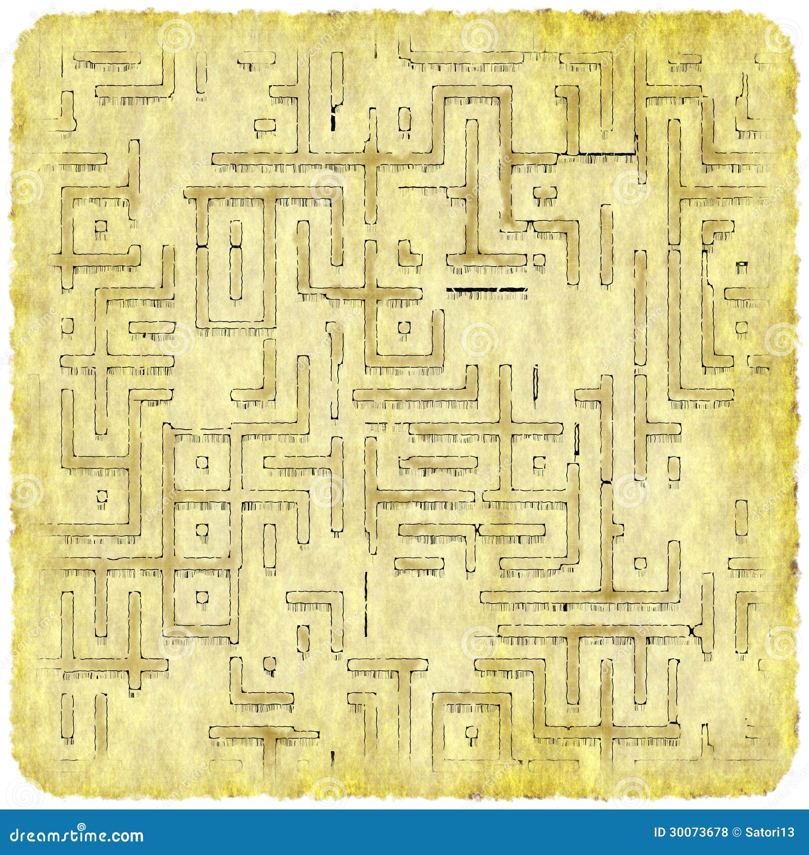 Adventurer s plan stock illustration. Illustration of paper - 30073678