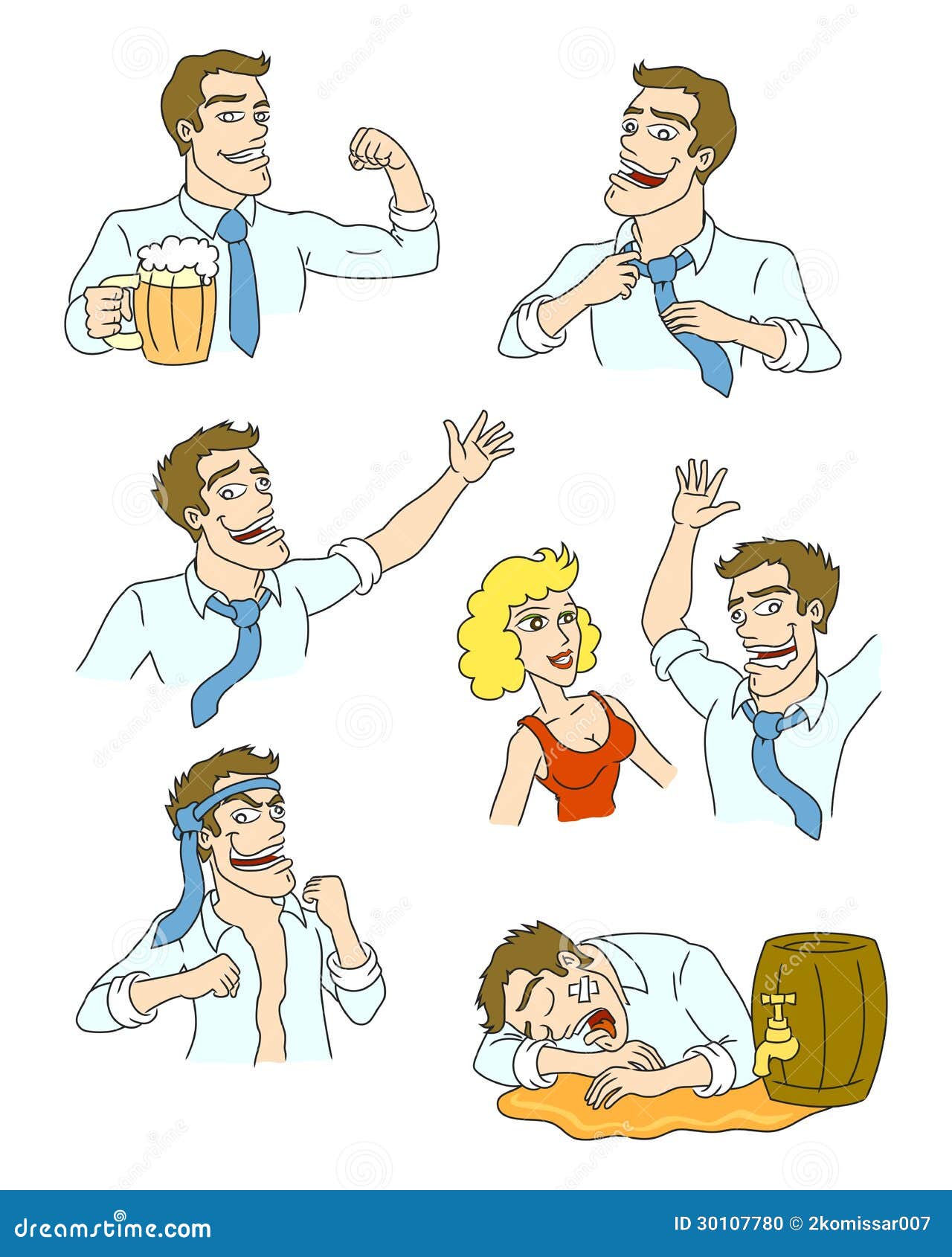 Drunkard stock vector. Illustration of medicine, drunk - 30107780