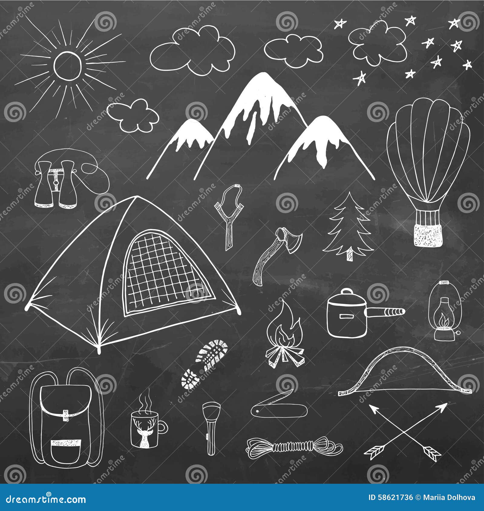 Say Yes To New Adventures Hand Lettering Poster. Vector Travel Label ...