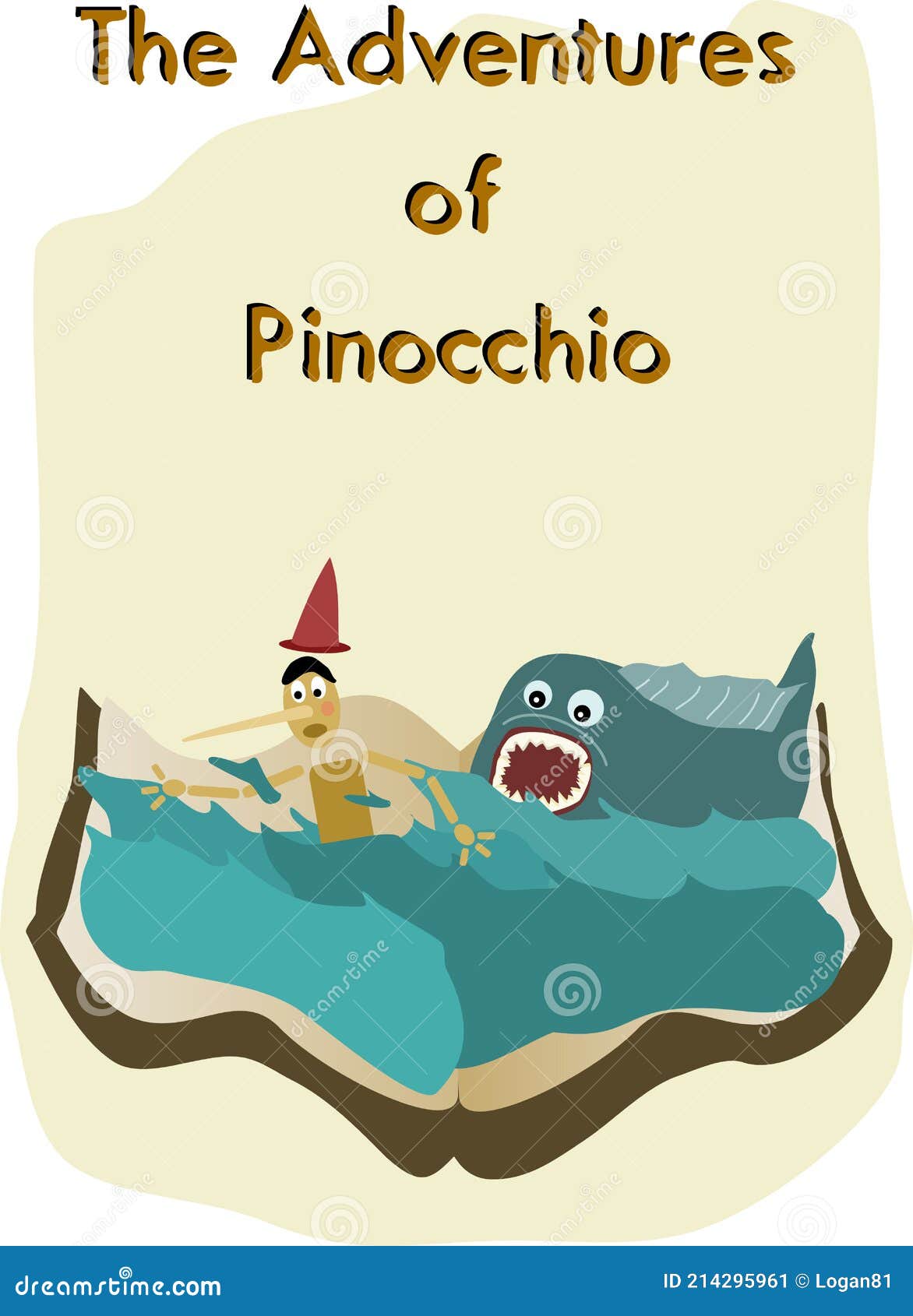The Adventures of Pinocchio Illustration Stock Vector - Illustration of ...