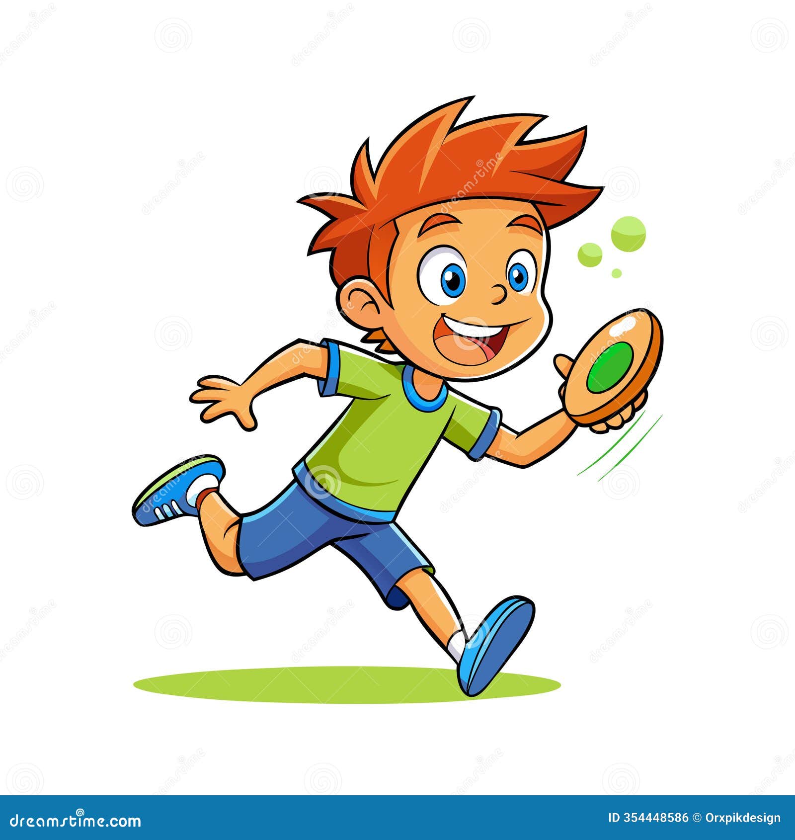 Adventurous Cartoon Boy Running Free Stock Vector - Illustration of ...