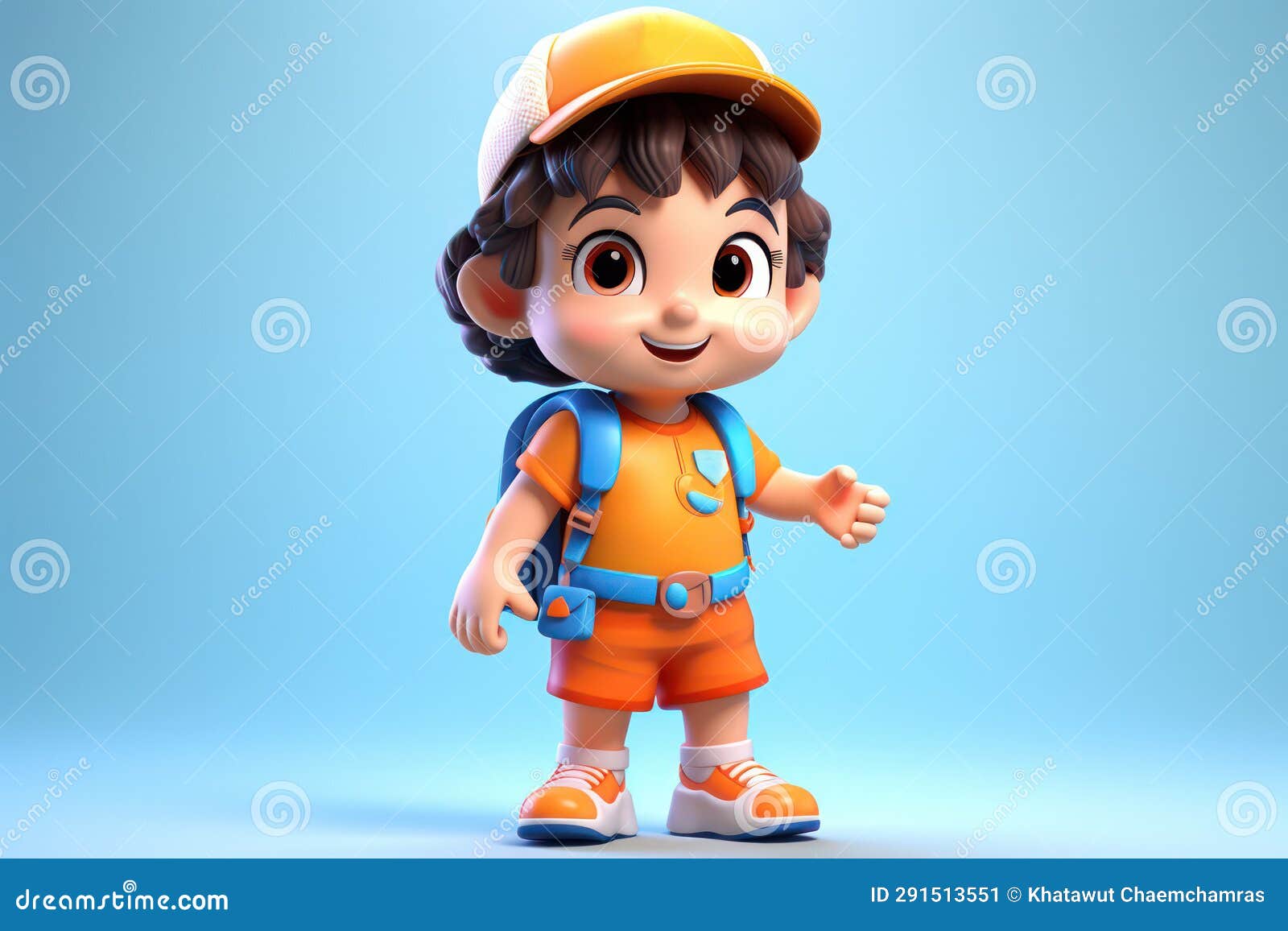 Adventurous 3D Cartoon Boy: Expressive Character Design for Projects ...