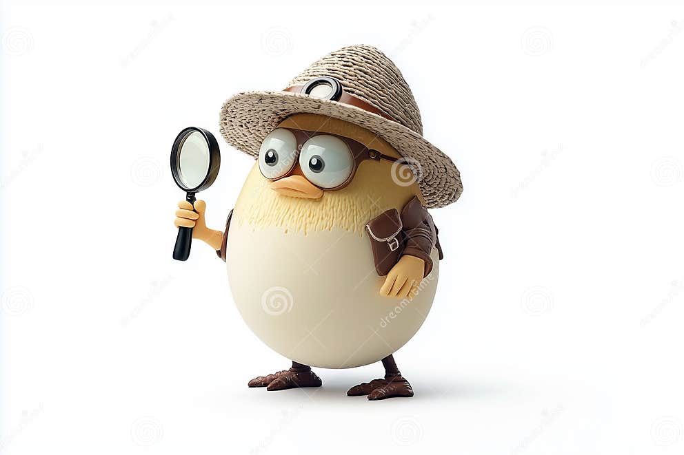 An Adventurous Easter Egg with an Explorer S Hat and Magnifying Glass ...