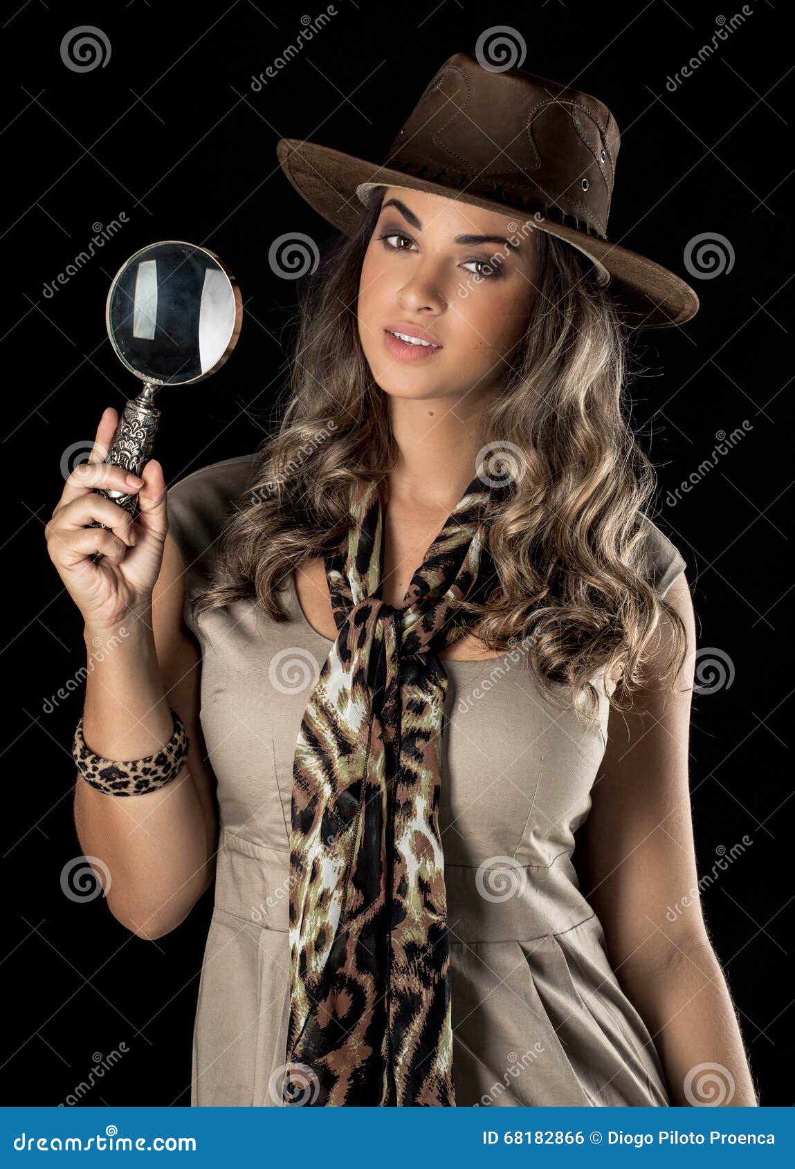 Adventurous Woman on Safari Stock Photo - Image of exploration ...