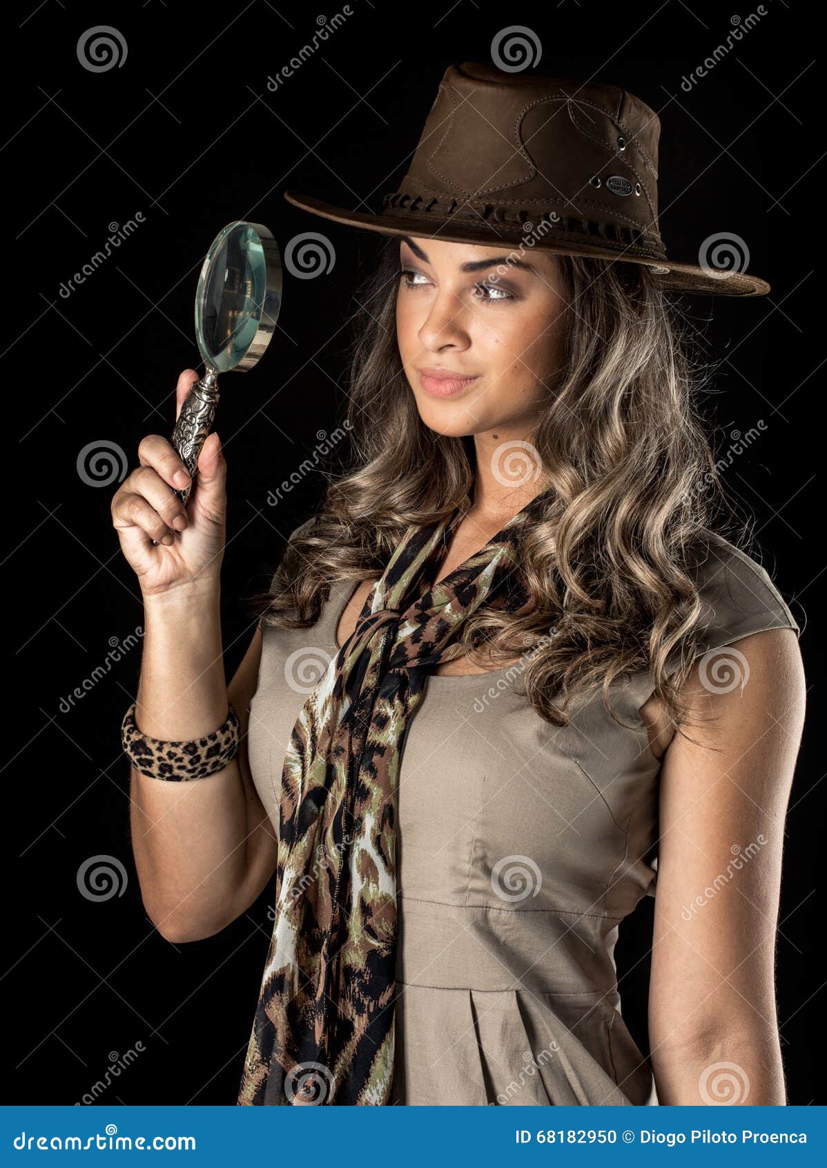 Adventurous Woman on Safari Stock Photo - Image of exploration, leisure ...