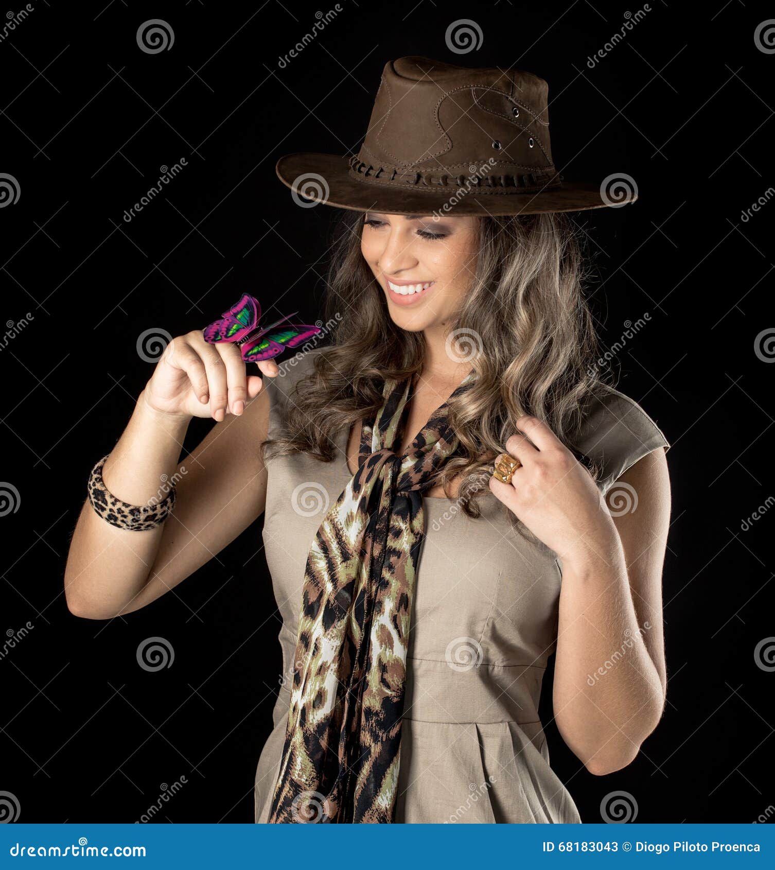 Adventurous Woman on Safari Stock Image - Image of girl, brazilian ...