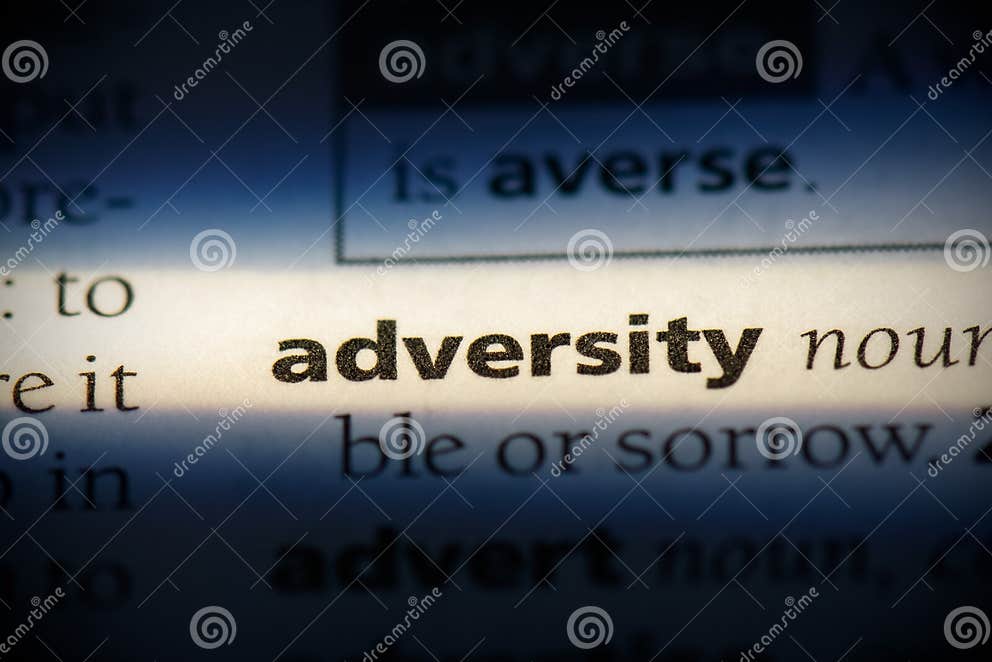 Adversity stock image. Image of highlighted, text, printed - 161577785