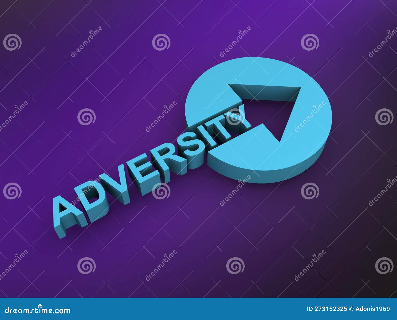 Adversity word on purple stock illustration. Illustration of setback ...