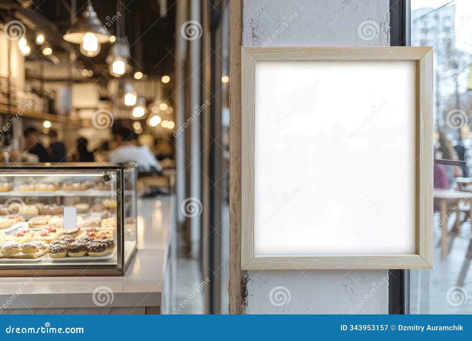 Advertise the Bakery Shop with this Blank Mockup Board. Stock Image ...