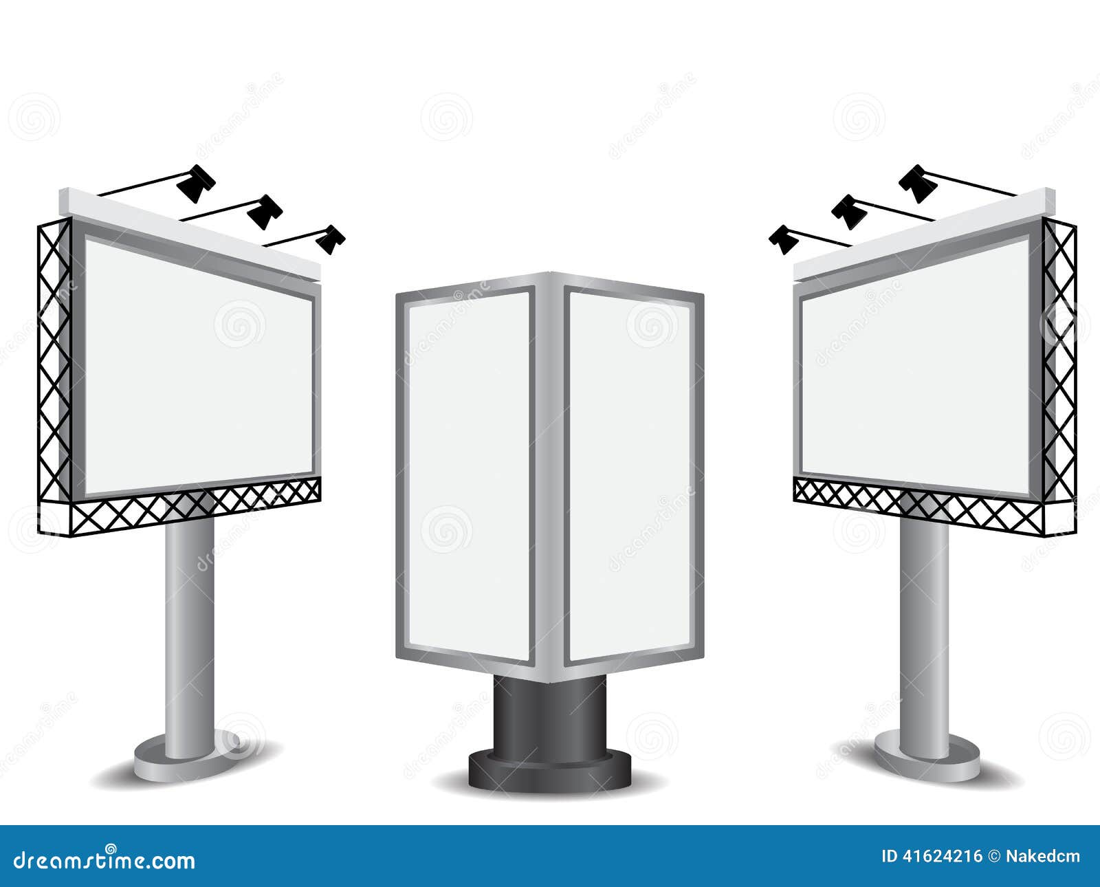 Advertise Board Vector Illustration Stock Vector - Illustration of ...