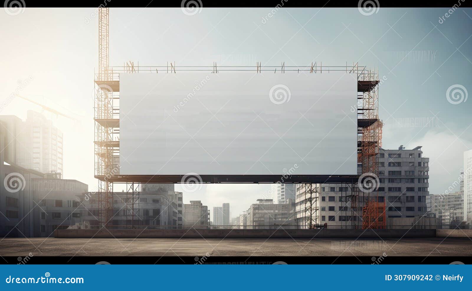 Advertisement of Apartment House Construction Stock Photo - Image of ...